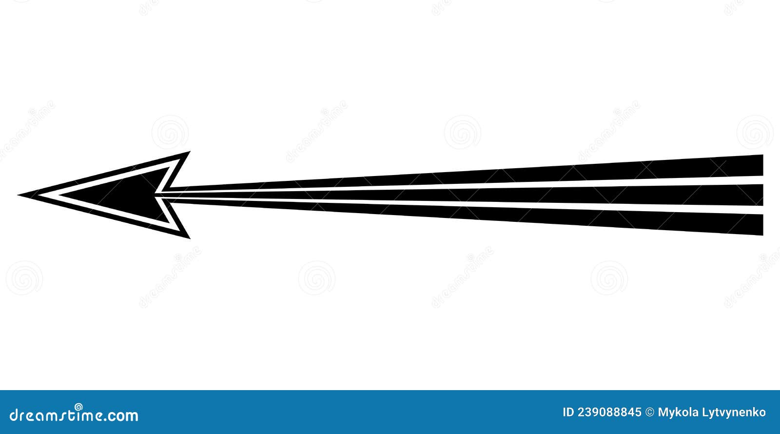 Arrow Indicating the Path Direction Movement Vector Movement To Goal ...