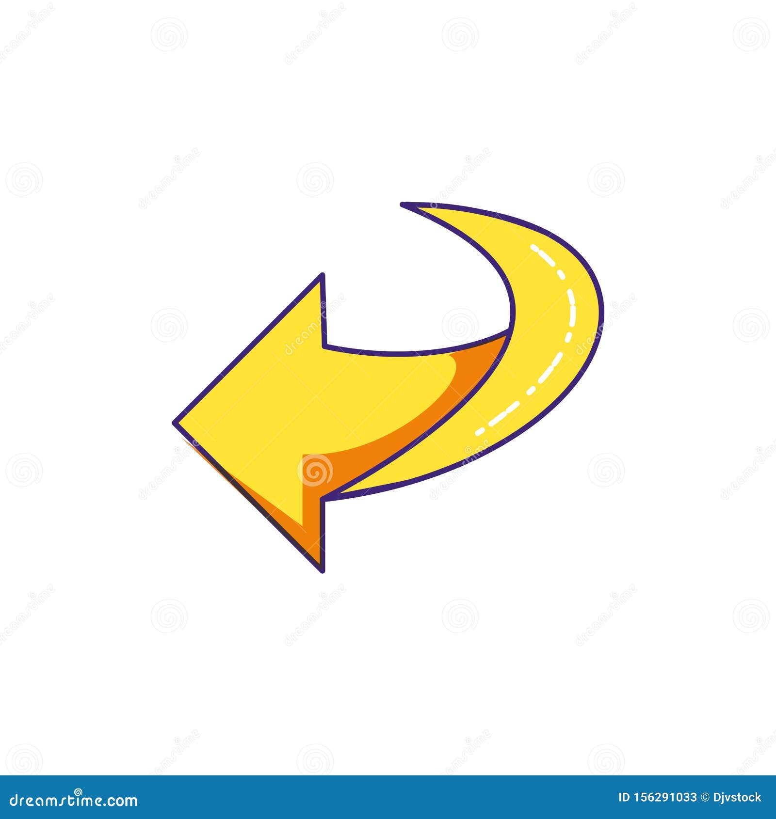 Arrow Indication Direction Isolated Icon Stock Illustration ...
