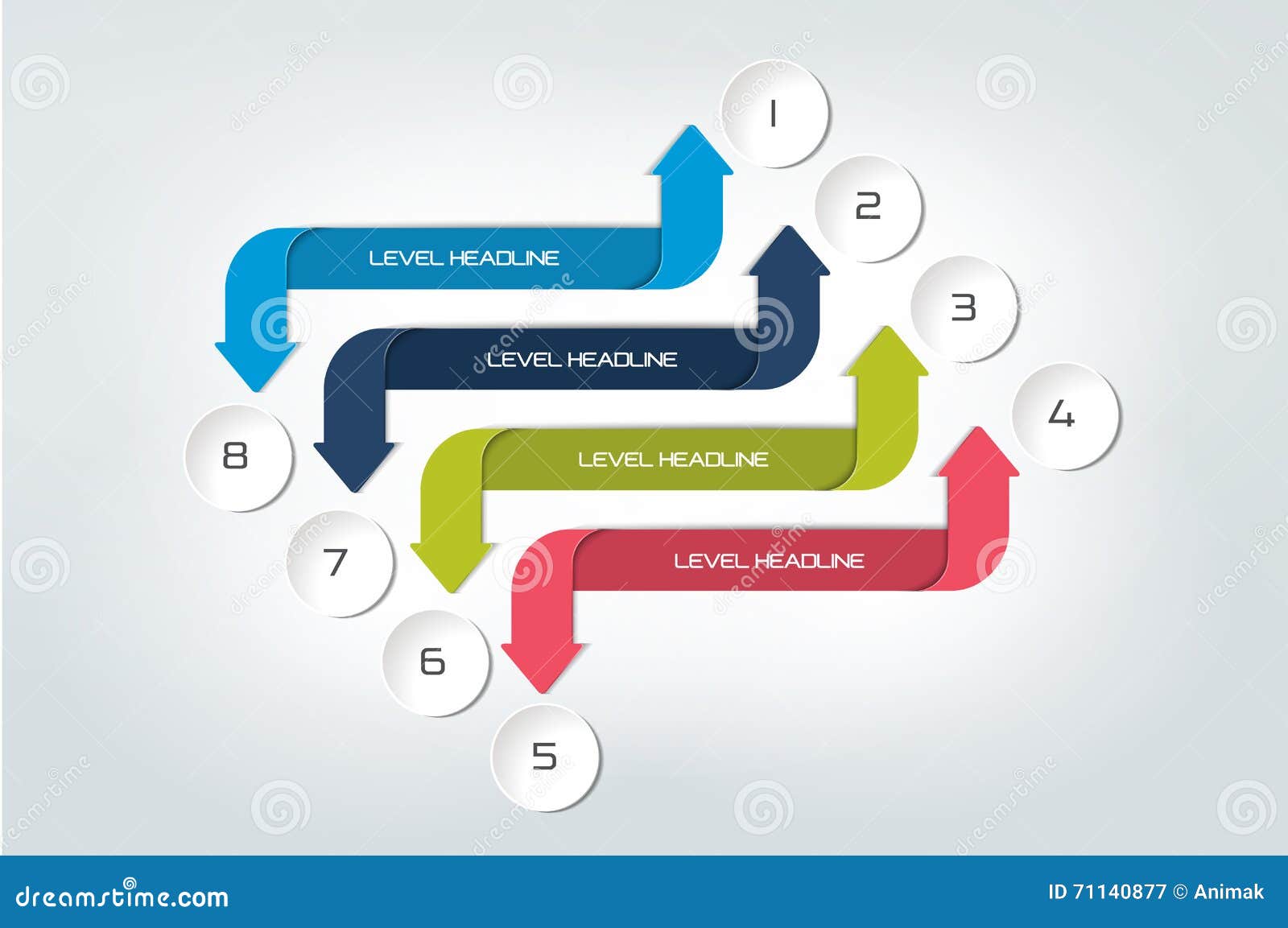 Arrow Infographics Scheme, Diagram, Chart, Flowchart Stock Vector ...