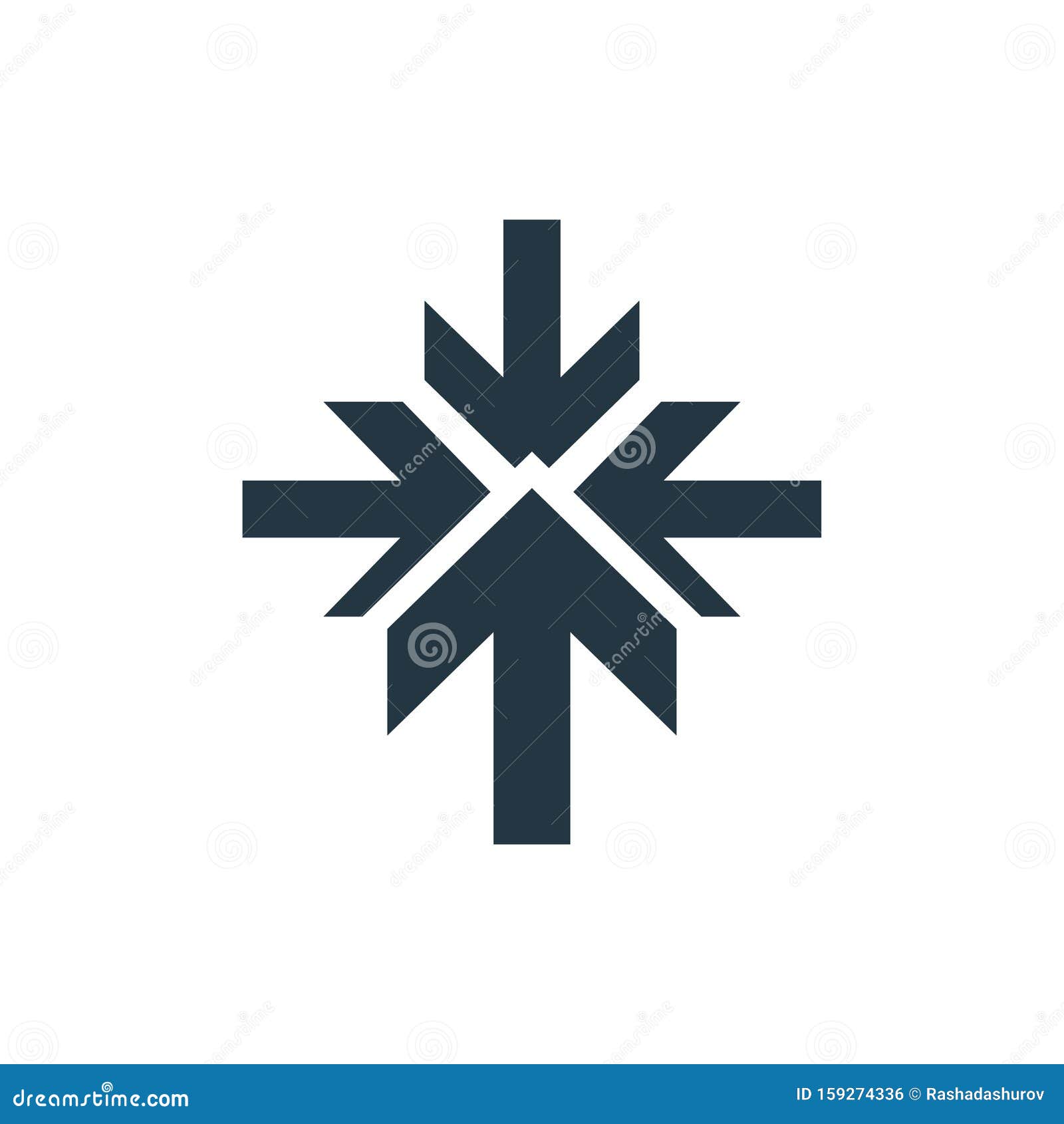 Arrow Intersection Concept Logotype Stock Vector - Illustration of ...