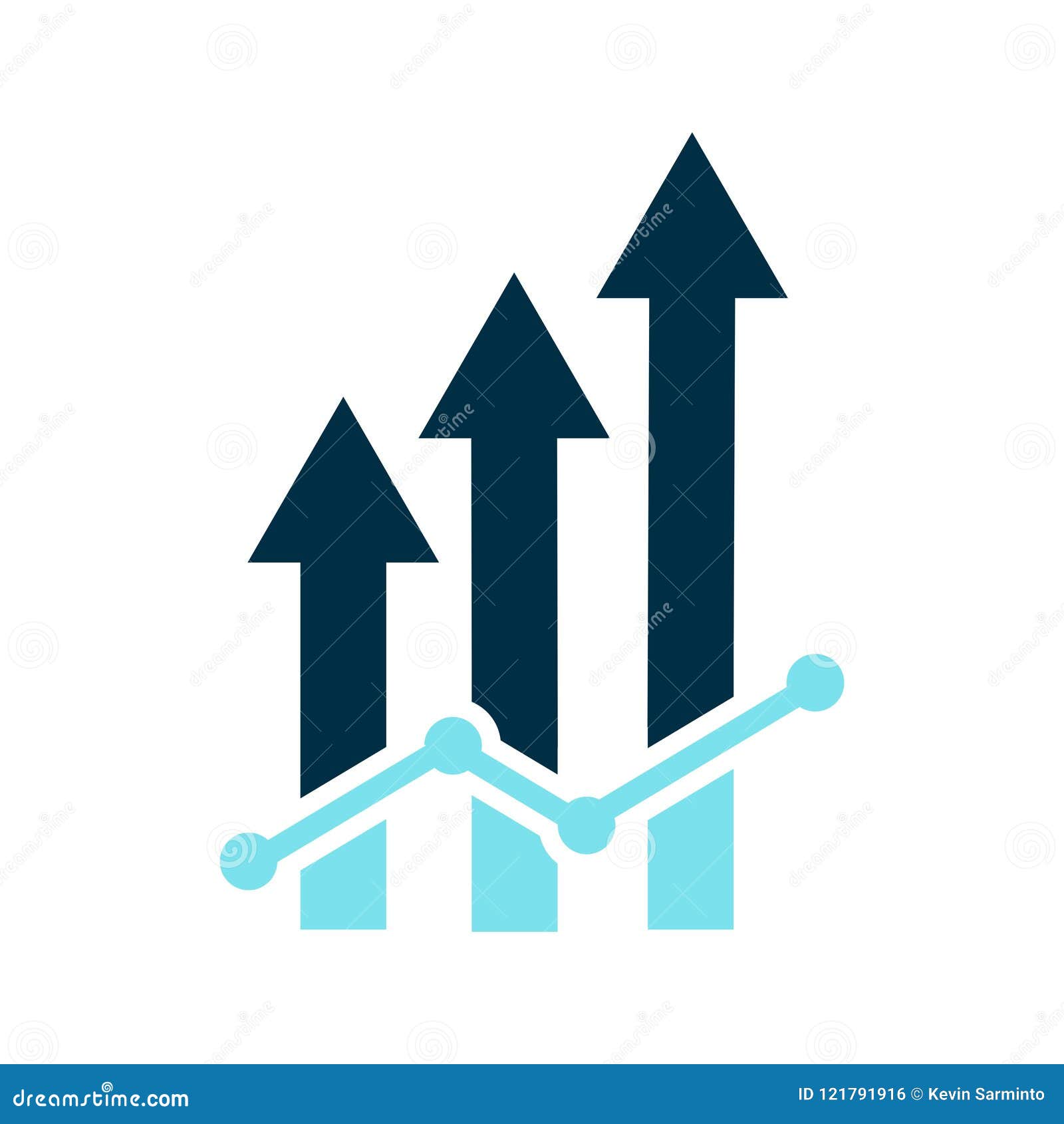 Arrow investment logo stock vector. Illustration of finance - 121791916