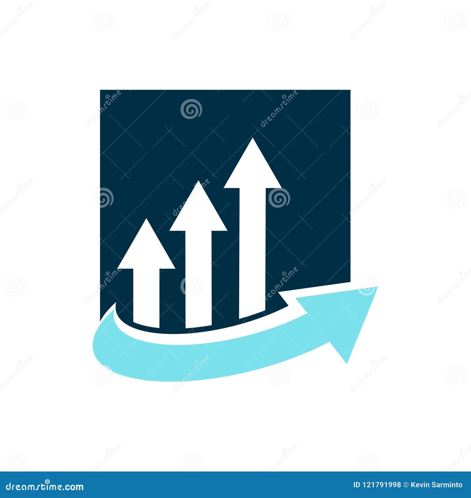 Arrow investment logo stock vector. Illustration of chart - 121791998