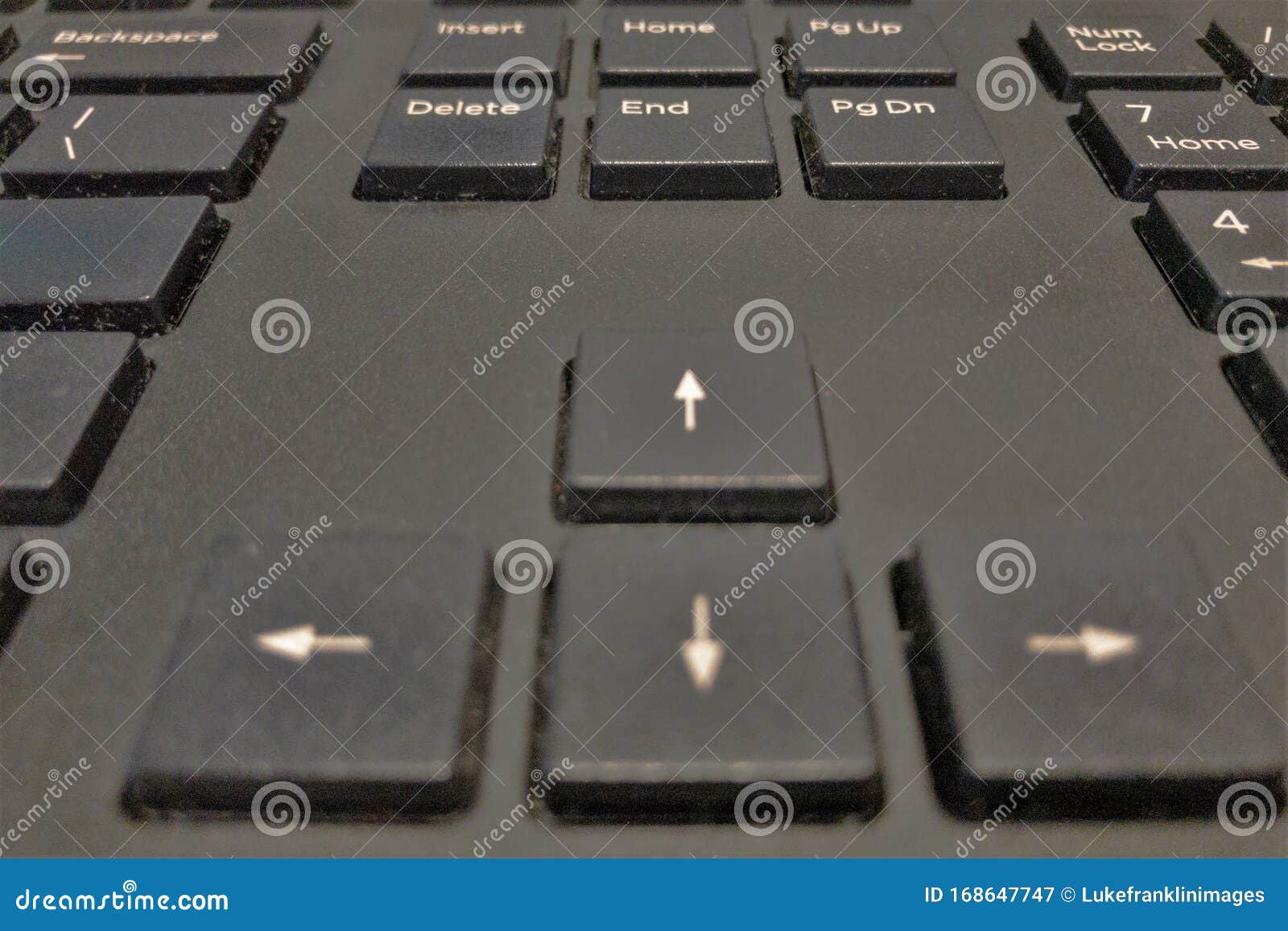 Arrow Keys on Computer Keyboard Stock Image - Image of business ...