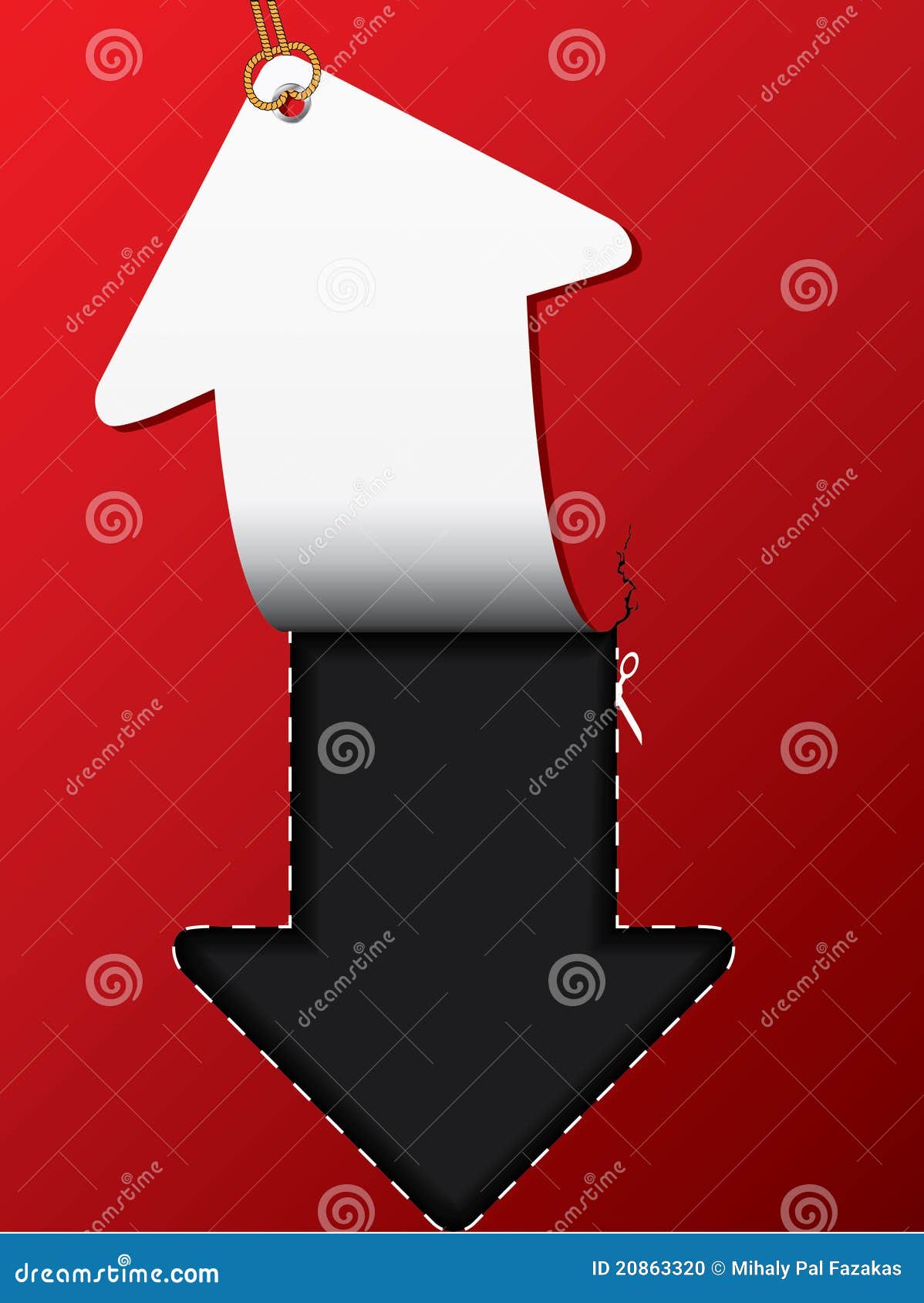 Arrow label brochure stock vector. Illustration of realistic - 20863320