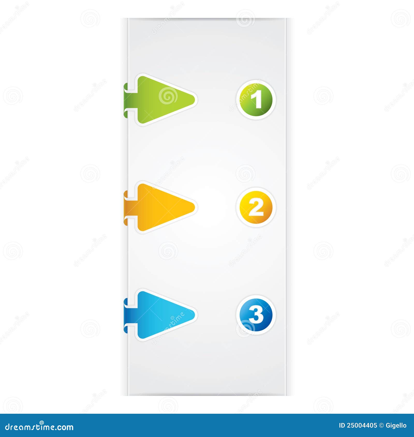 Arrow labels stock vector. Illustration of modern, orange - 25004405