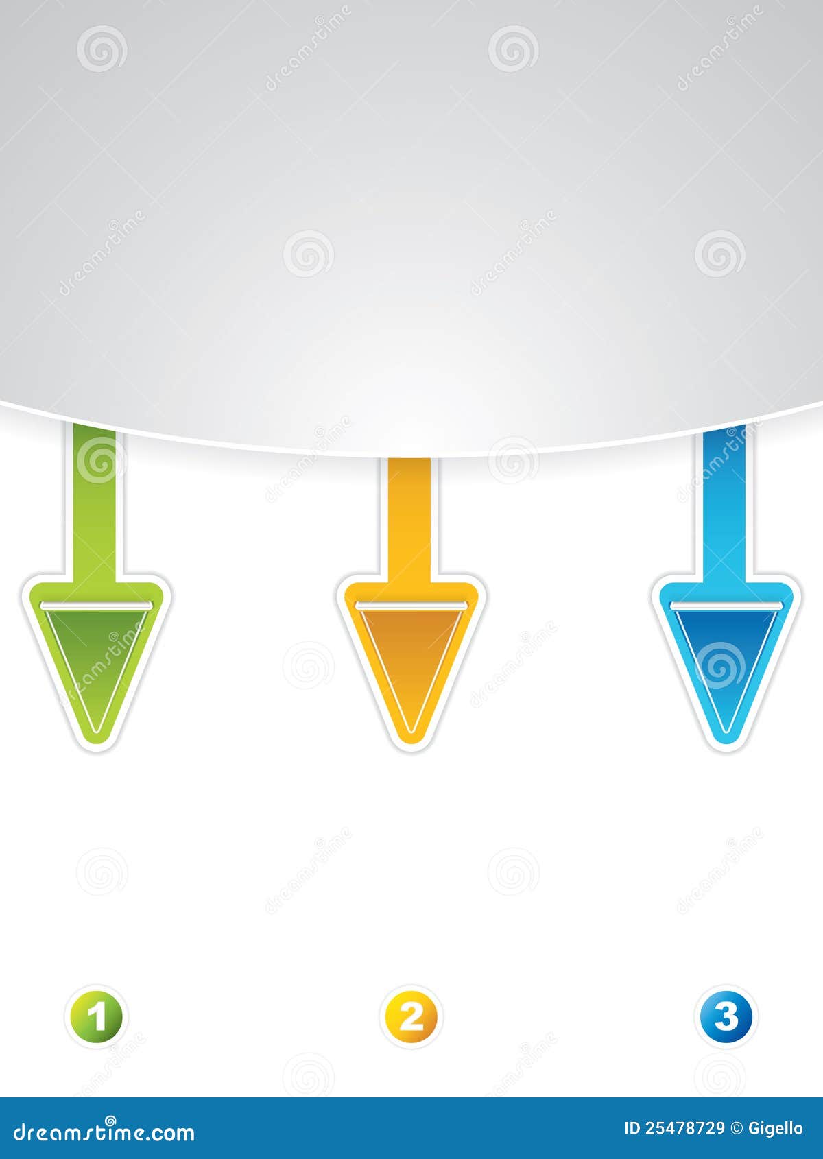 Arrow labels stock vector. Illustration of arrow, stationary - 25478729