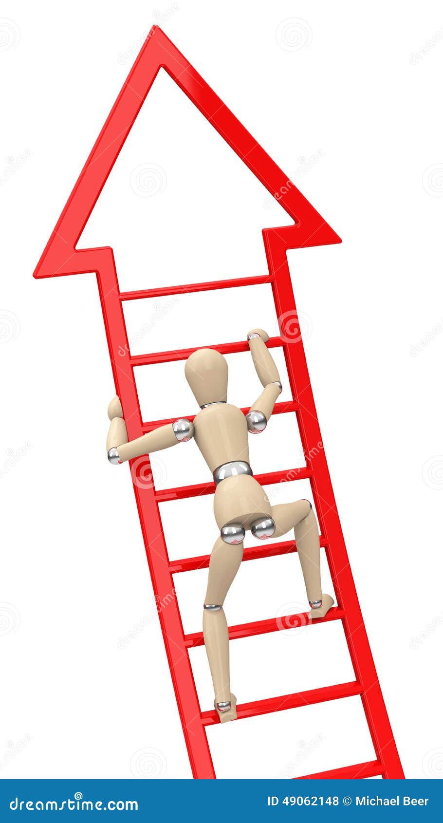 The arrow ladder stock illustration. Illustration of steps - 49062148