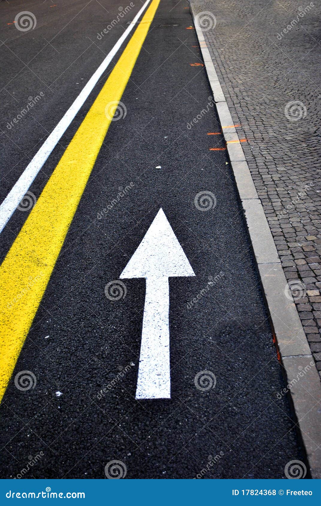 Arrow lane stock photo. Image of journey, highway, direction - 17824368