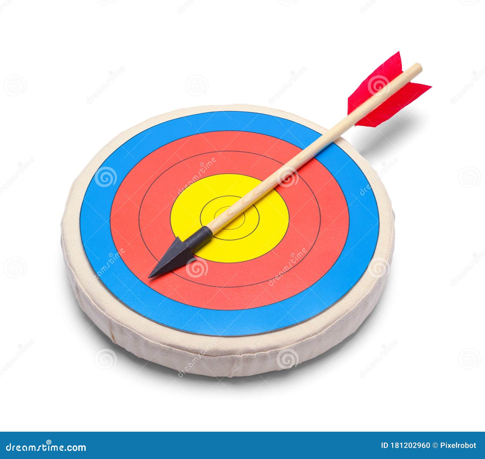 Arrow Laying on Target stock photo. Image of cross, point - 181202960