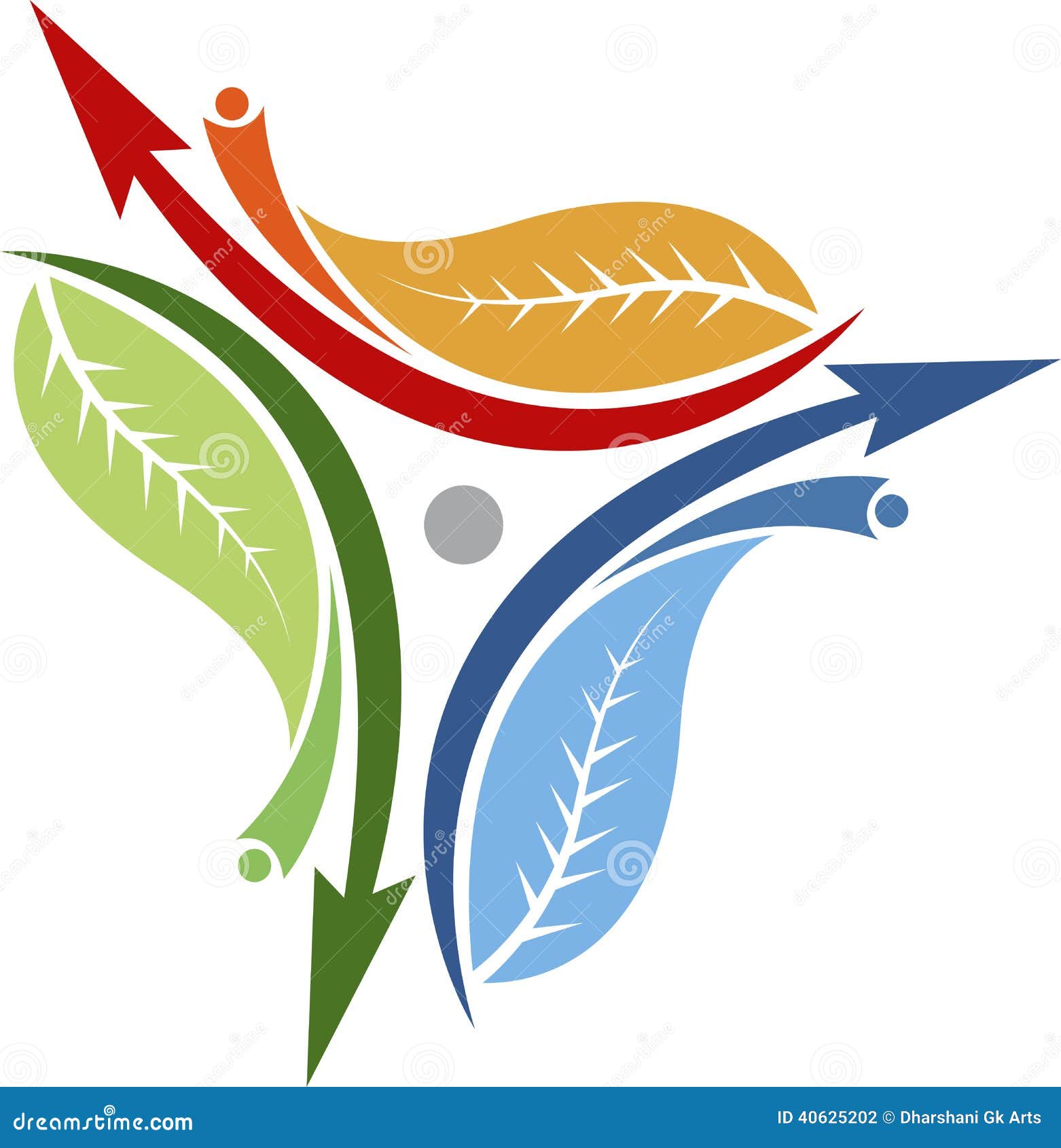Arrow leaf logo stock vector. Illustration of branding - 40625202