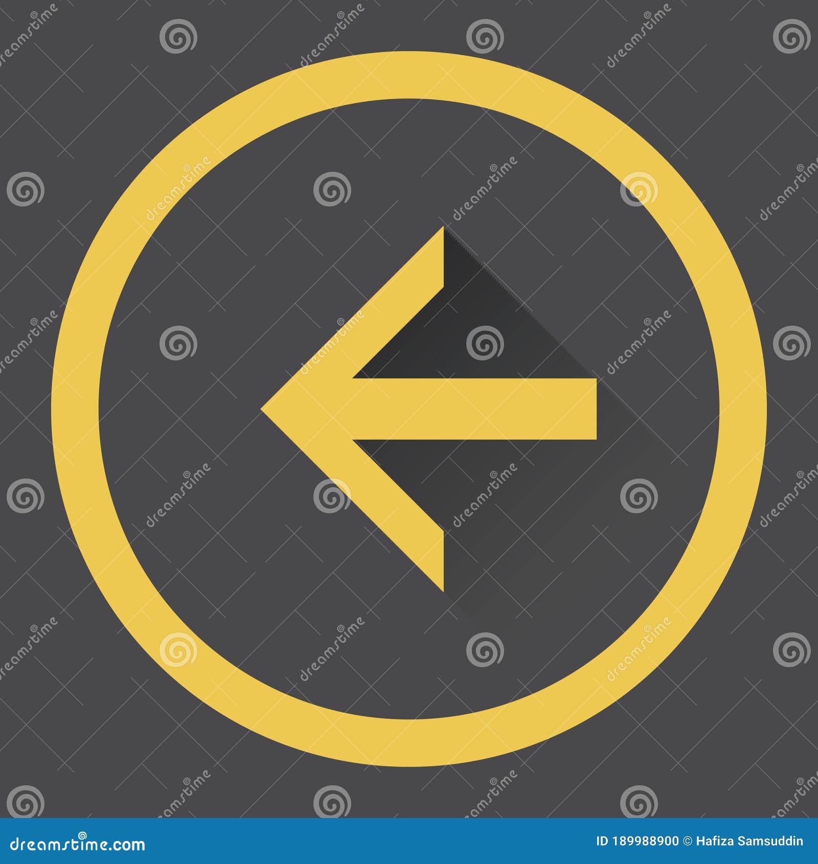 Arrow Left Button. Vector Illustration Decorative Design Stock Vector ...