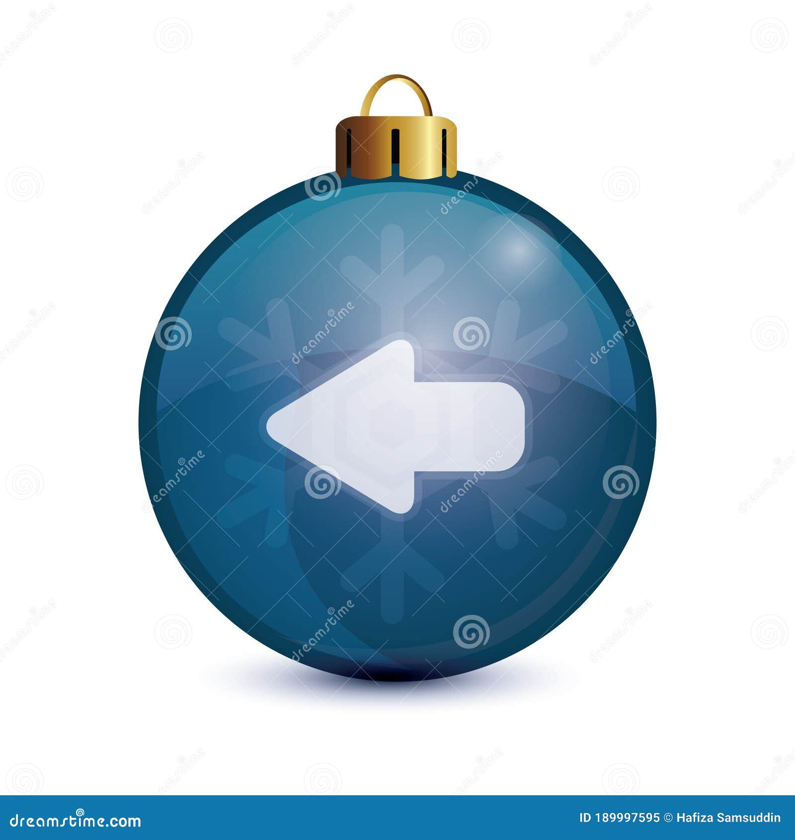 Arrow Left Button. Vector Illustration Decorative Design Stock Vector ...