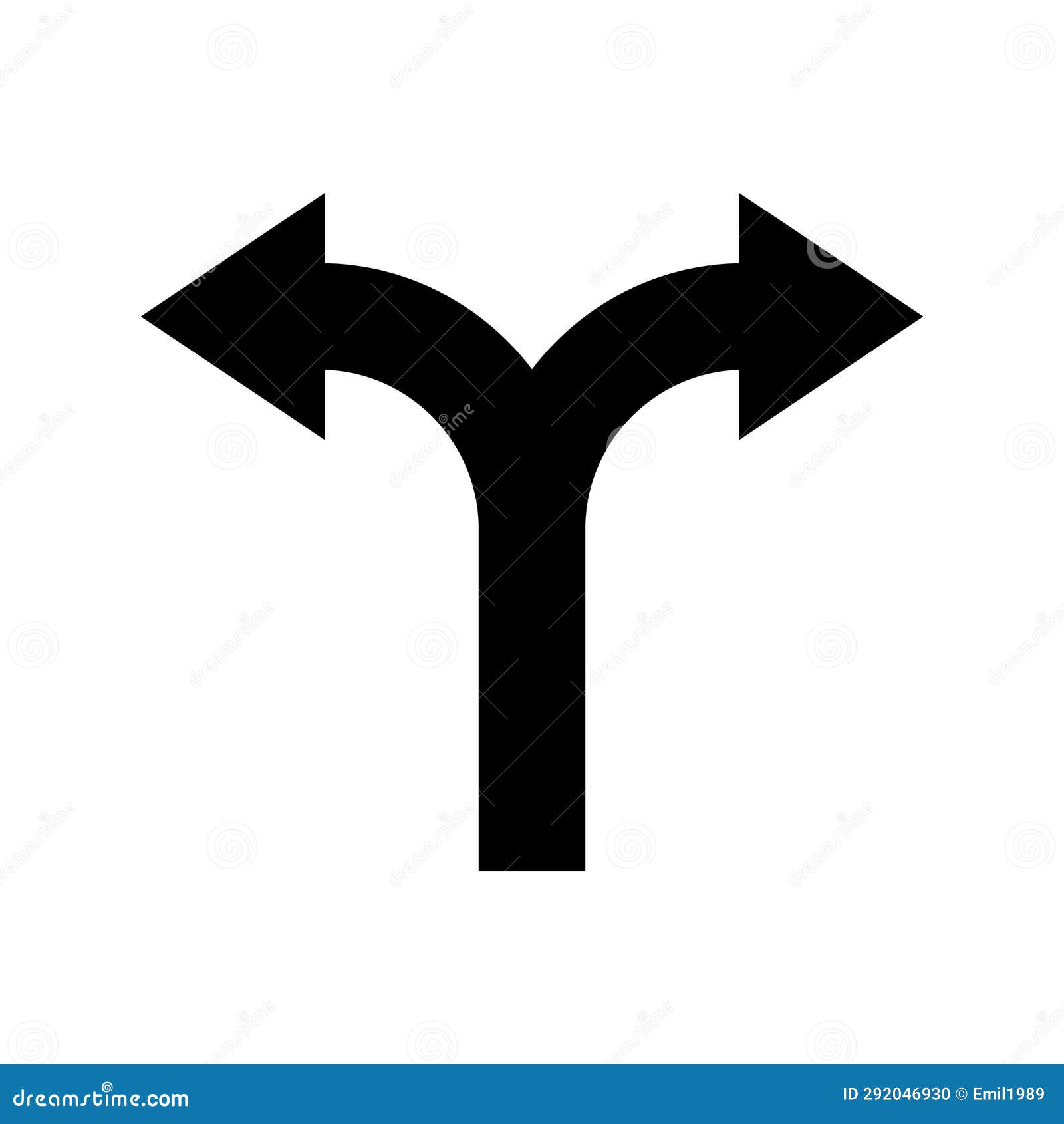 Arrow Left and Right Sign Icon. Stock Vector - Illustration of road ...