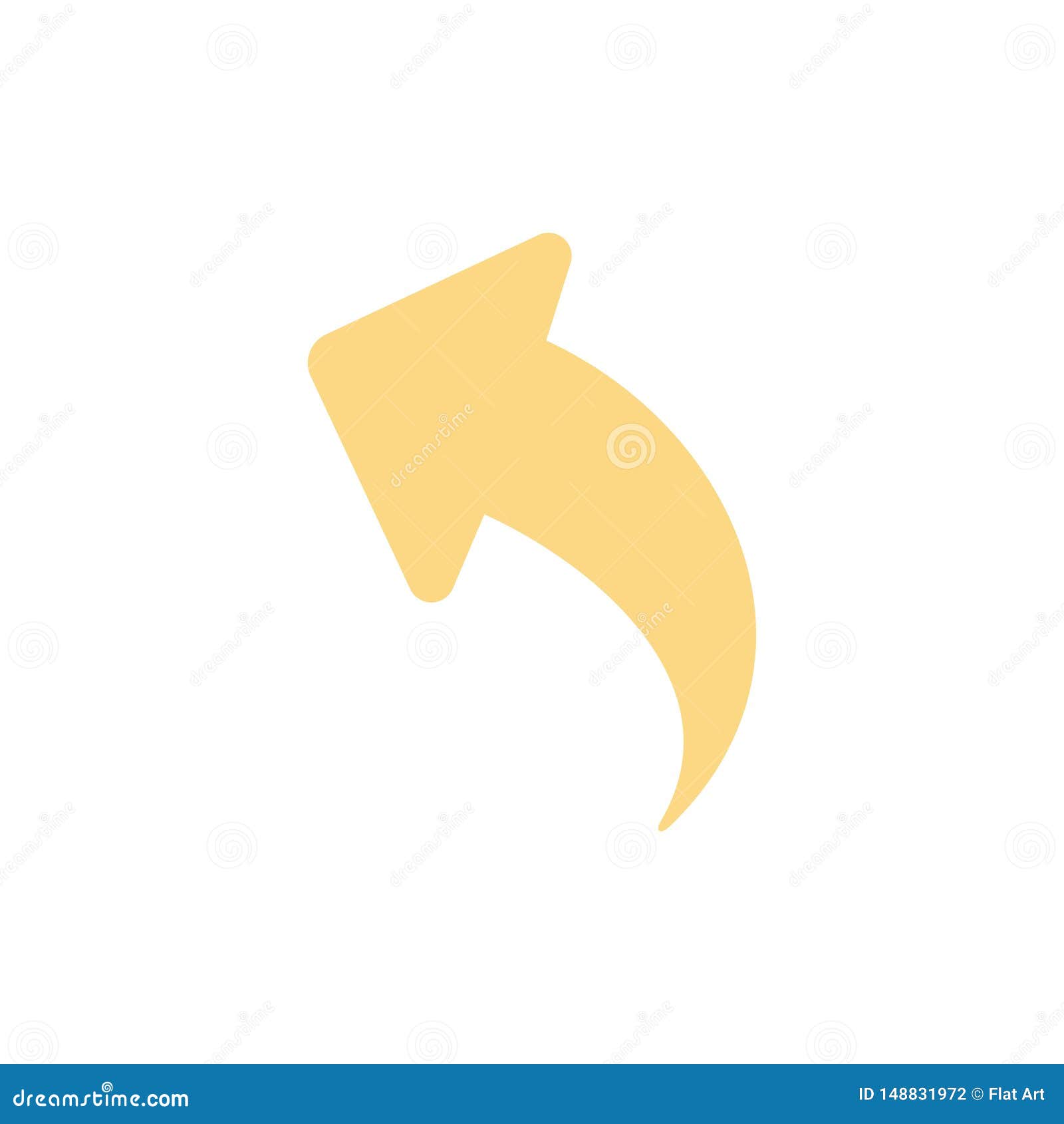 Arrow, Left, Up, Arrows Flat Color Icon. Vector Icon Banner Template ...