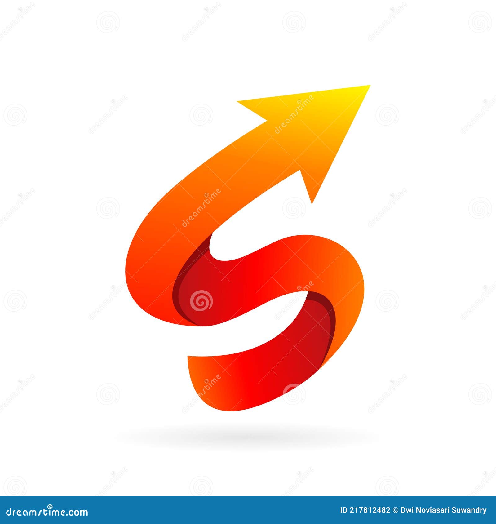 Arrow Letter S Logo with Modern Concept Stock Vector - Illustration of ...