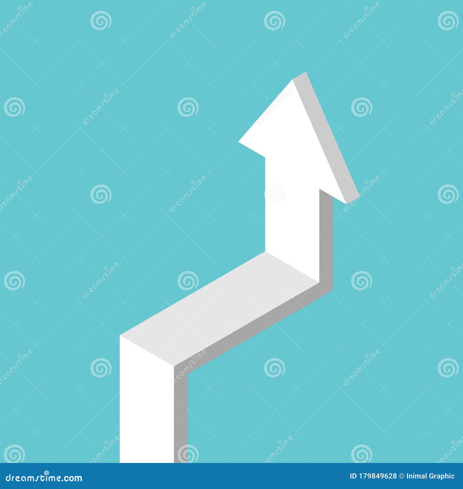 Arrow, level, growth stock vector. Illustration of increase - 179849628