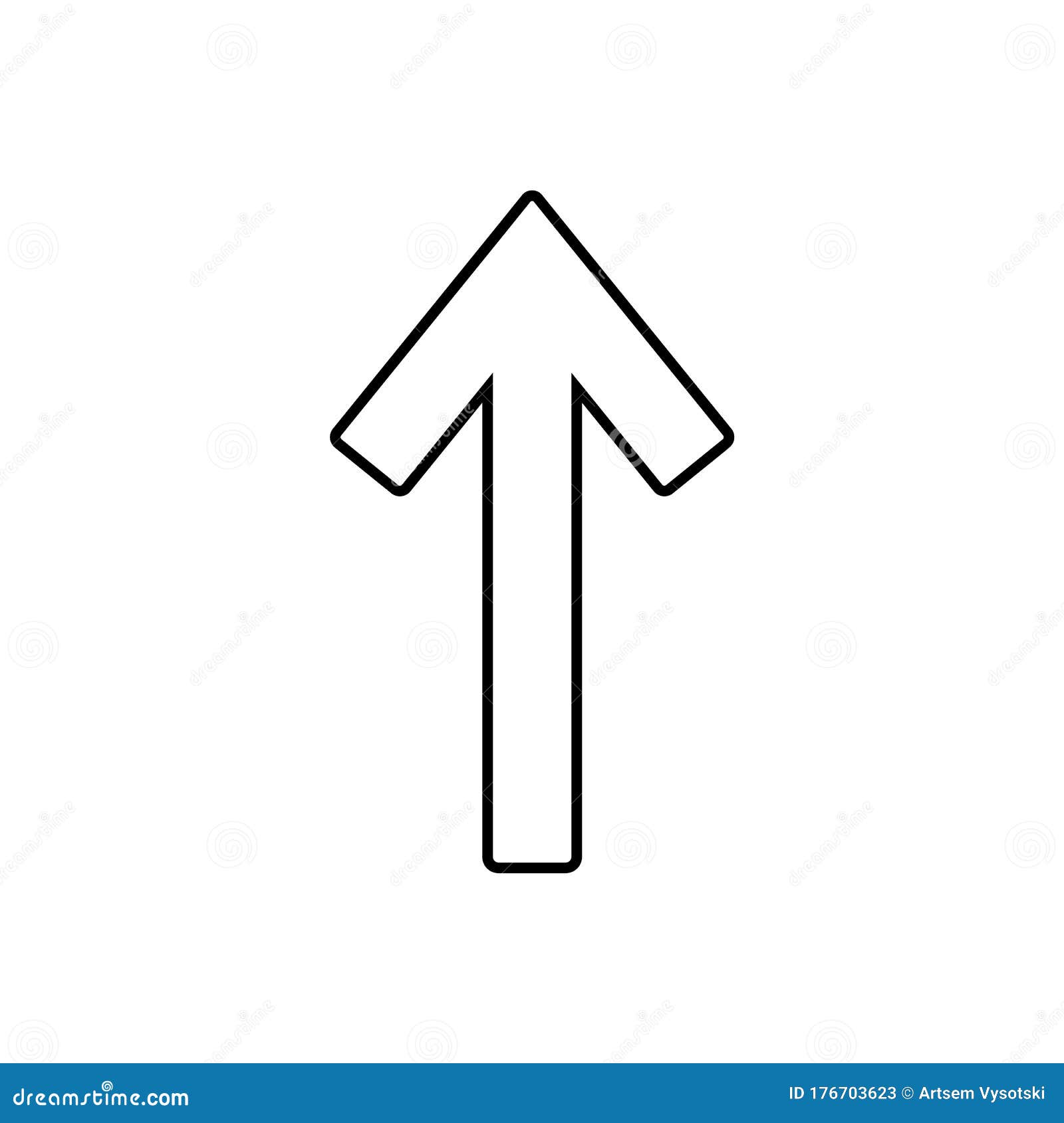 Arrow Line Icon Vector. Arrow Symbol for Your Web Site Design,logo,app ...
