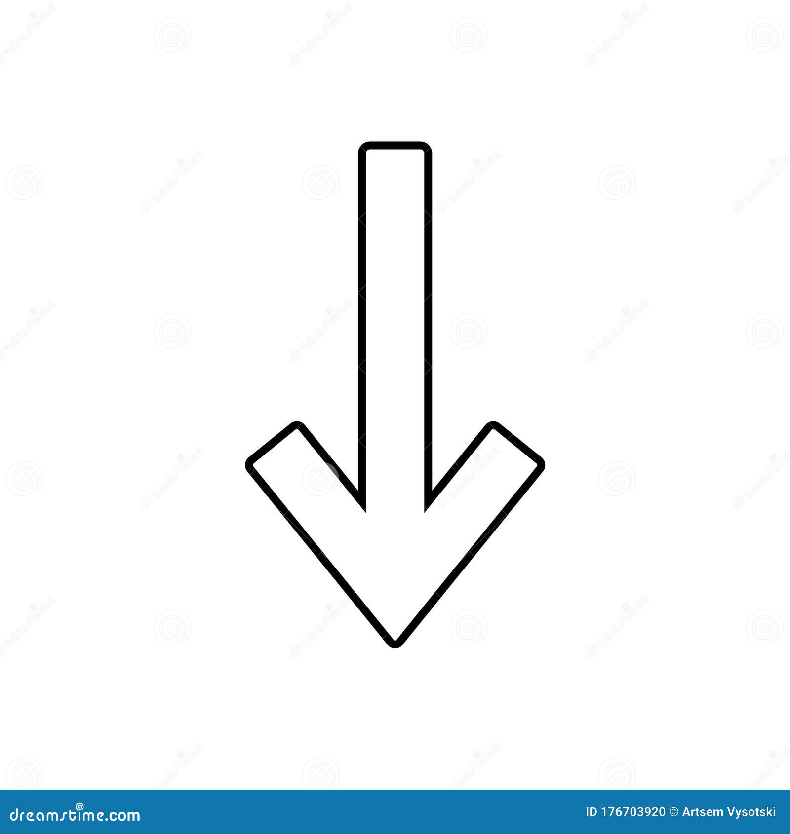 Arrow Line Icon Vector. Arrow Symbol for Your Web Site Design,logo,app ...