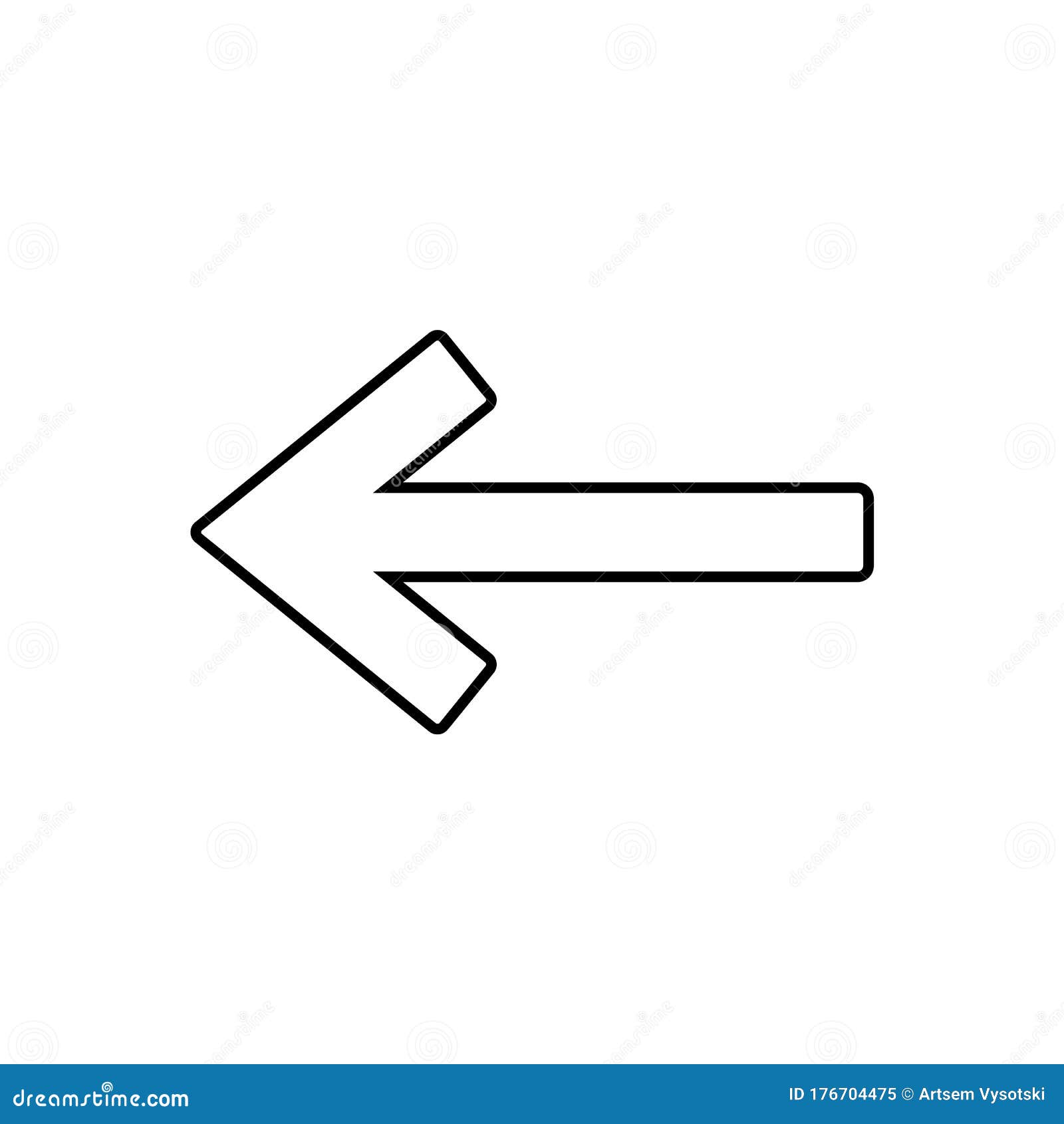 Arrow Line Icon Vector. Arrow Symbol for Your Web Site Design,logo,app ...