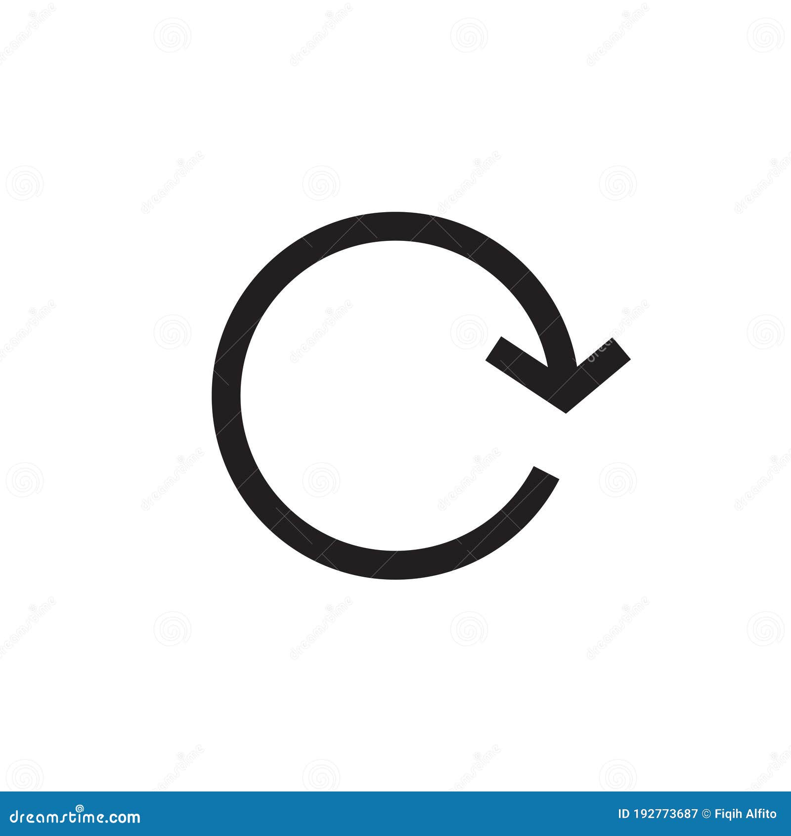 Arrow Loading Icon. Perfect for Icon, Loading Screen, Resource, Etc Stock Vector - Illustration ...