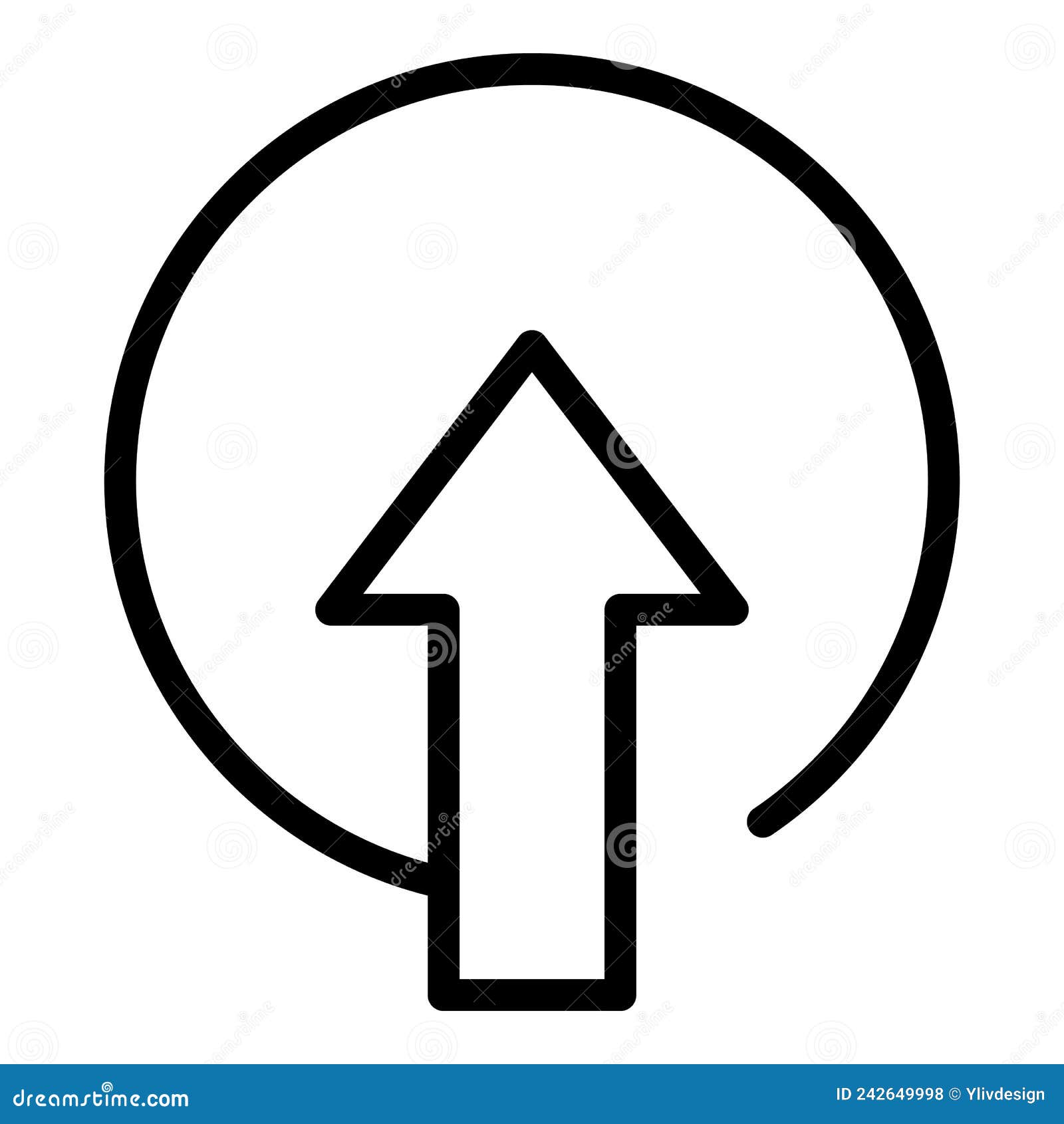 Arrow Location Icon Outline Vector. Gps Map Stock Vector - Illustration ...