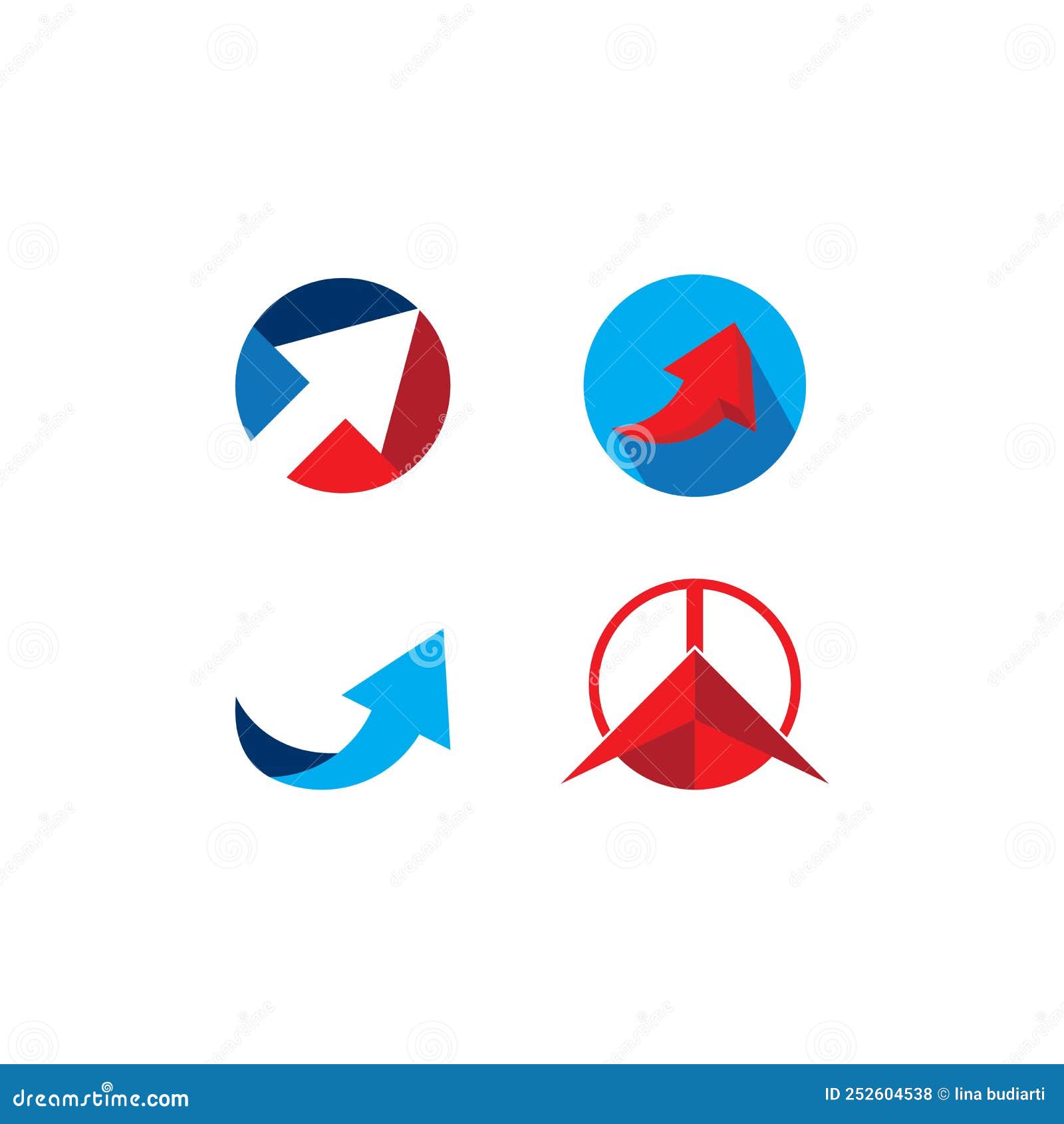 Arrow logo stock vector. Illustration of management - 252604538