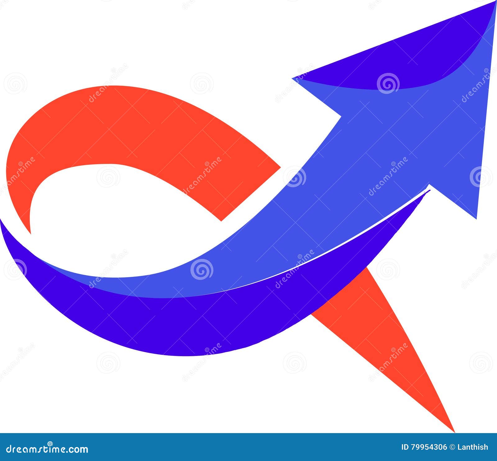 Arrow stock vector. Illustration of cash, bank, account - 79954306