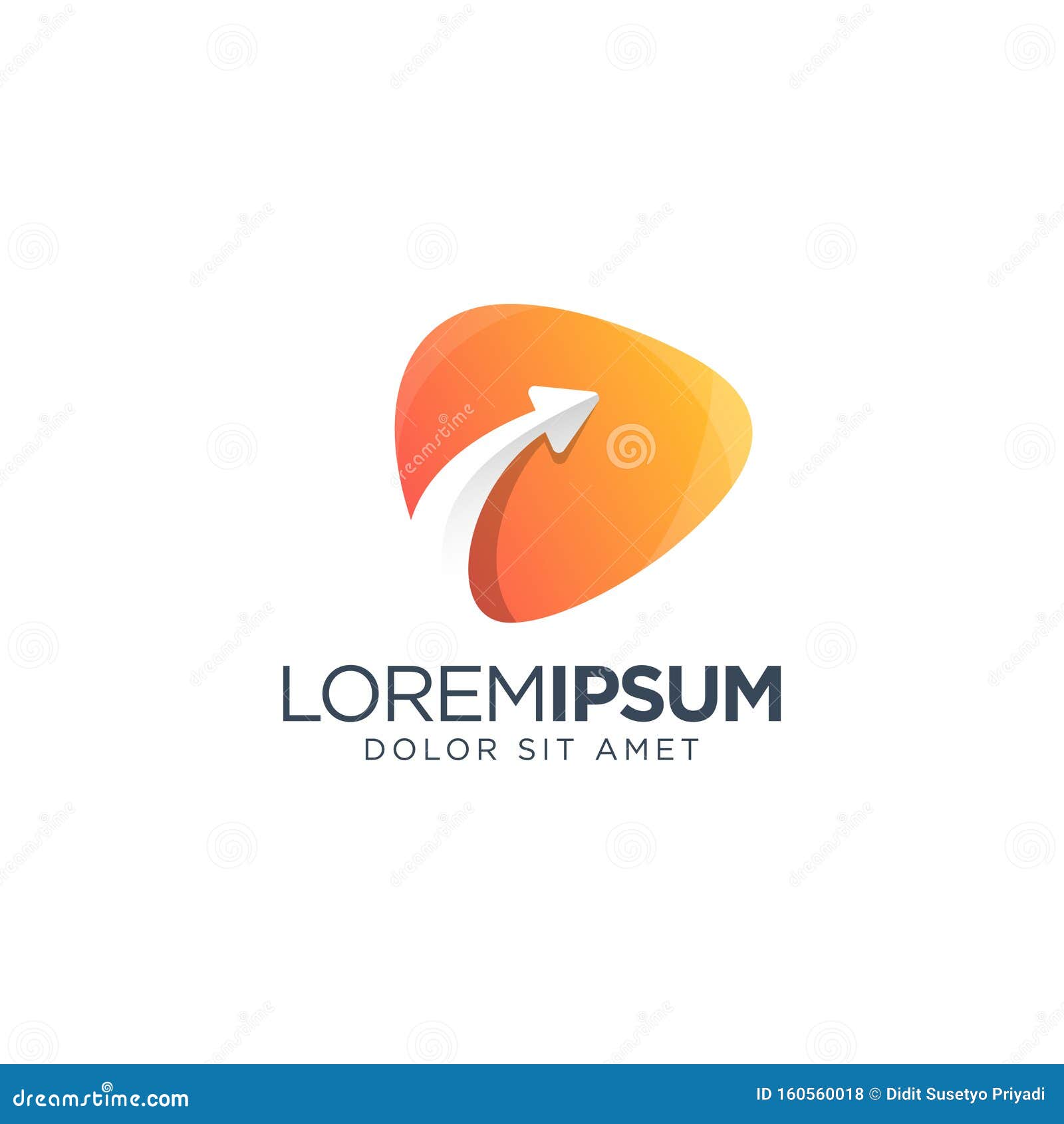 Arrow Logo Design stock vector. Illustration of chart - 160560018