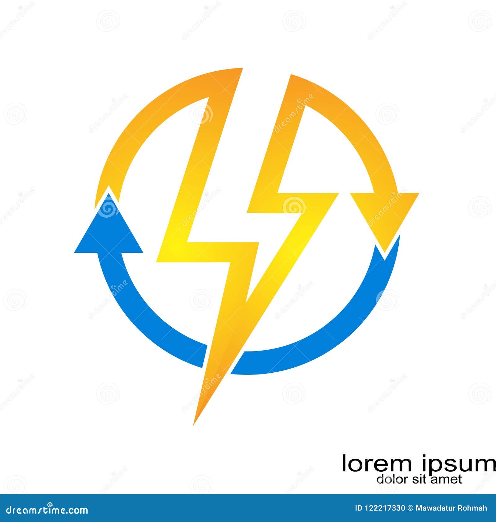Arrow Logo Design Energy and Power Stock Vector - Illustration of ...
