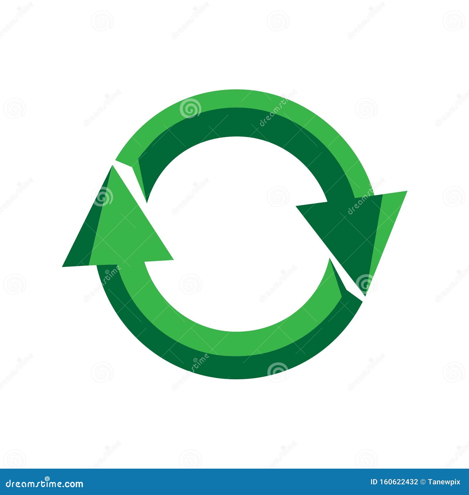 Arrow Logo Design for Recycle Icon or Upload Download Concept Stock ...