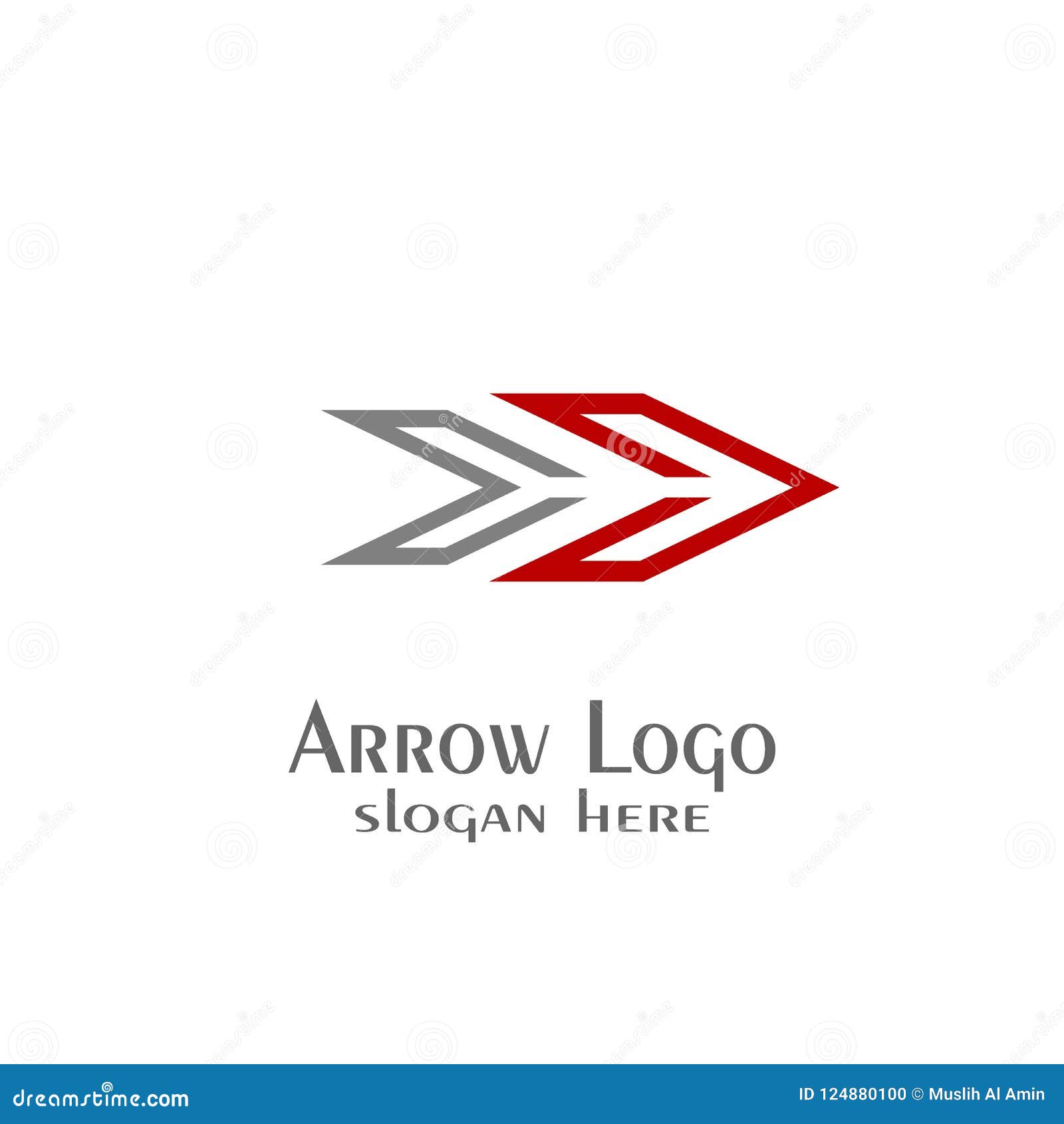 Arrow Logo Design. Vector Illustration | CartoonDealer.com #124880100