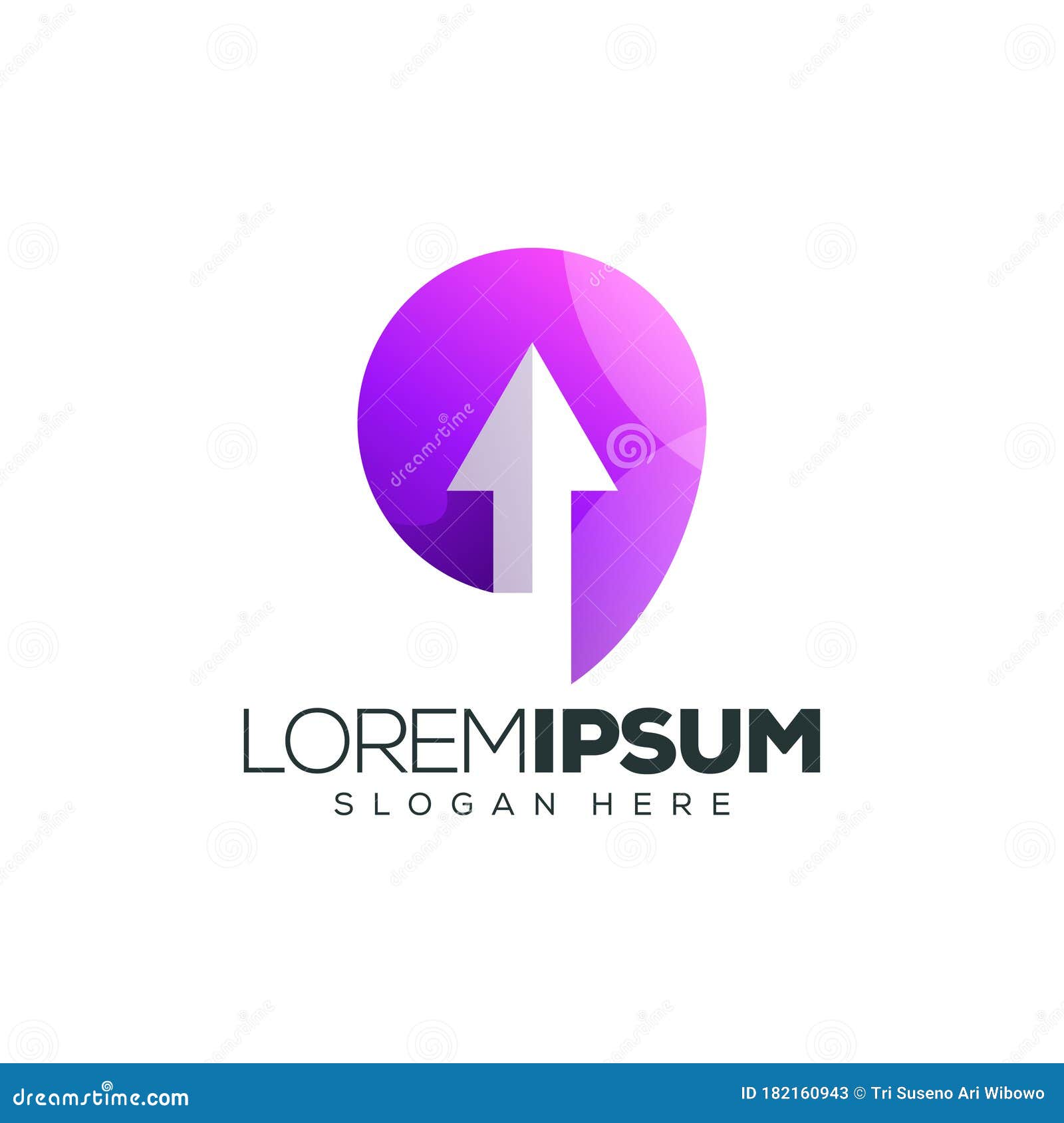 Arrow Logo Design Vector Illustrations Stock Vector - Illustration of ...