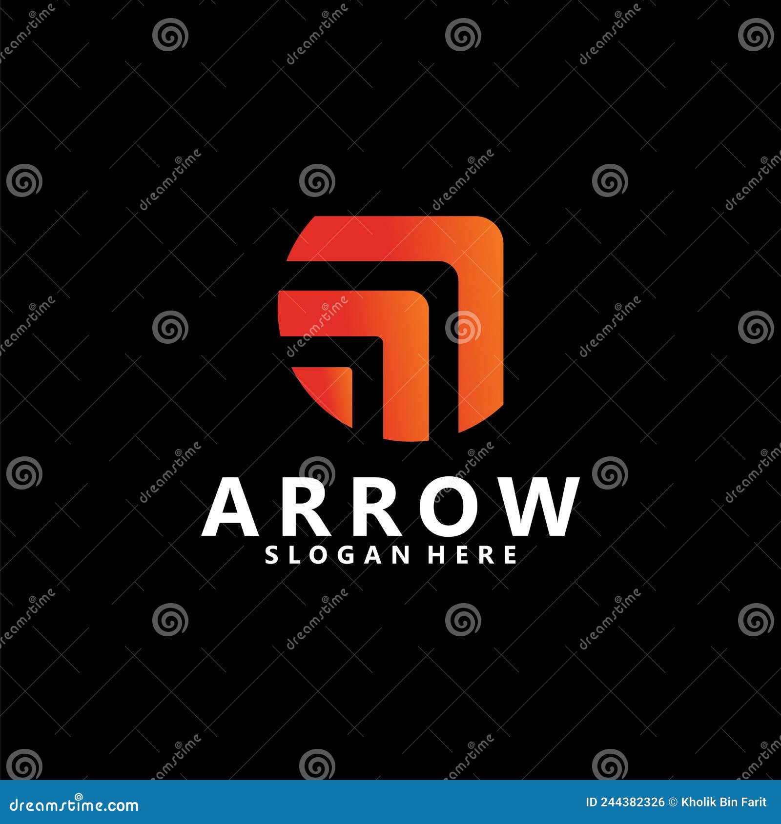 Arrow Logo Design Vector Isolated Stock Vector - Illustration of ...