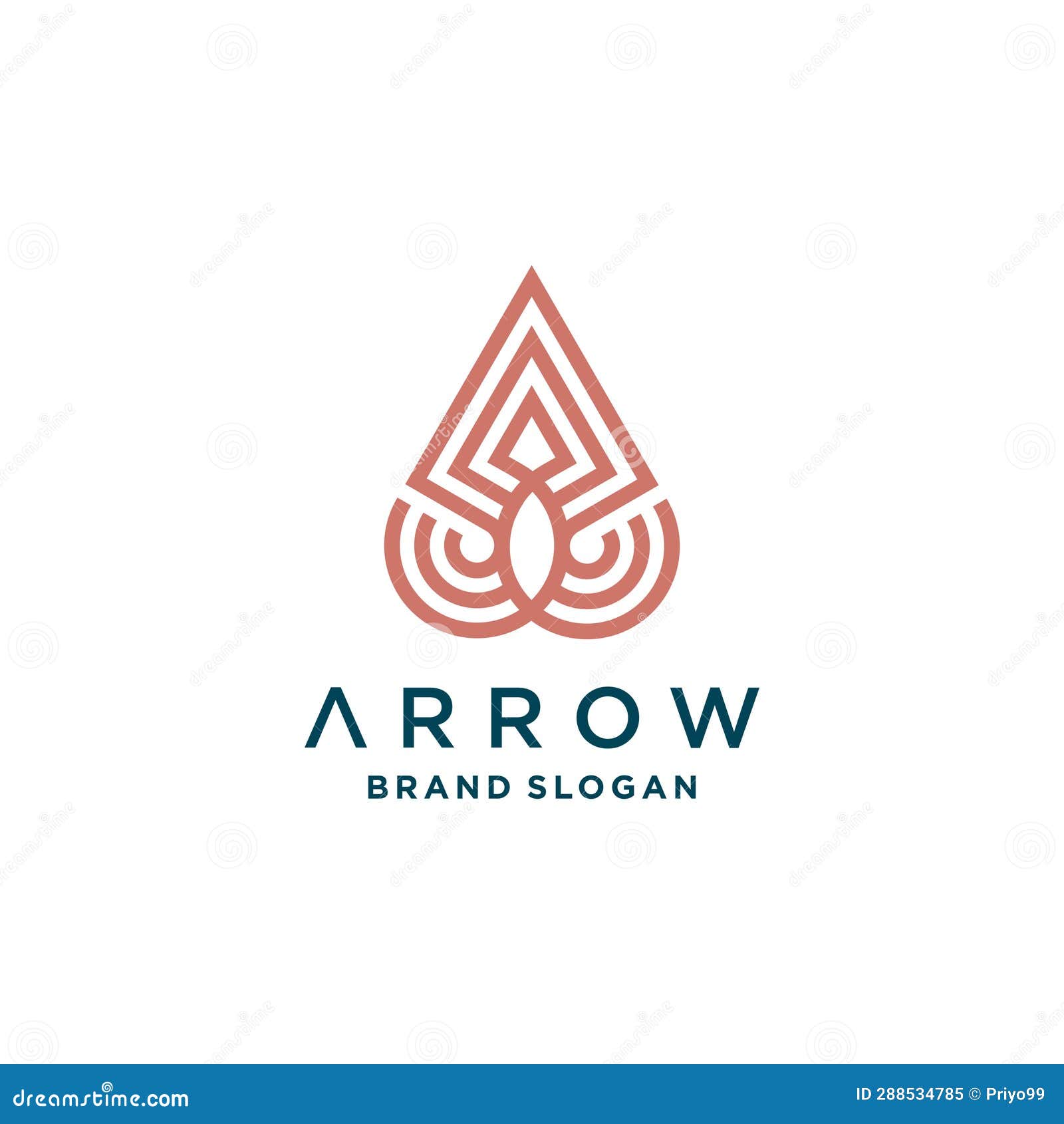 Arrow Logo Design Vector with Modern Idea Stock Vector - Illustration ...