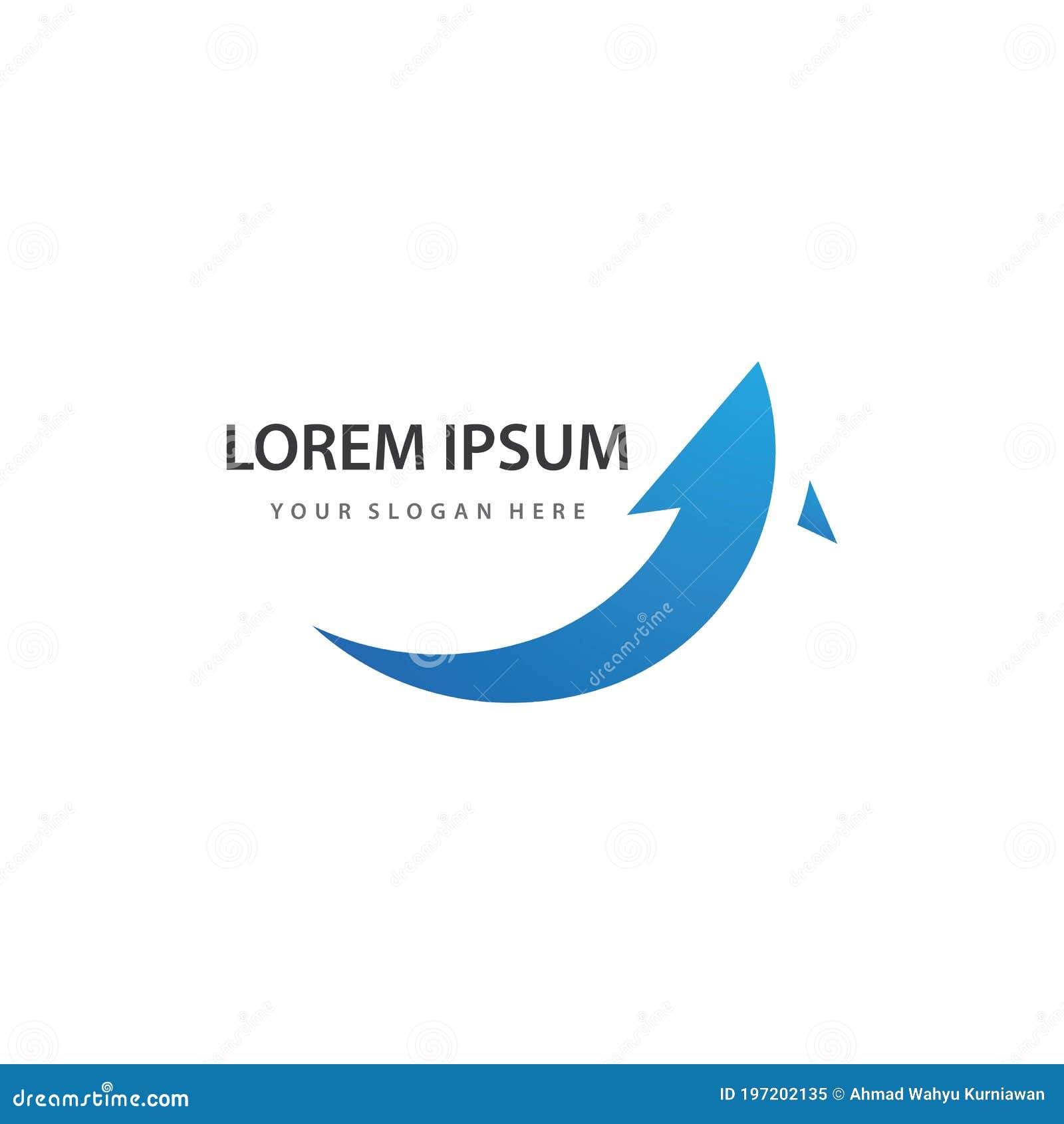 Arrow logo design stock vector. Illustration of direction - 197202135