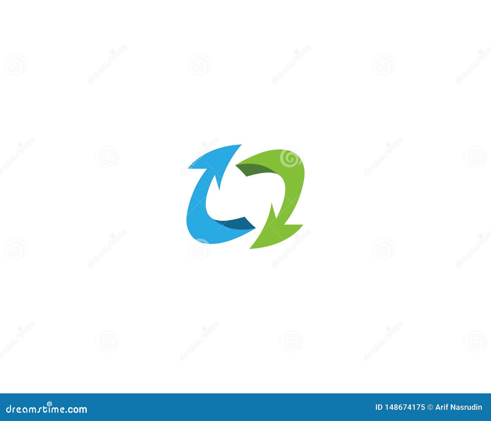 Arrow Logo or Recycle Icon Template Vector Design Stock Vector ...