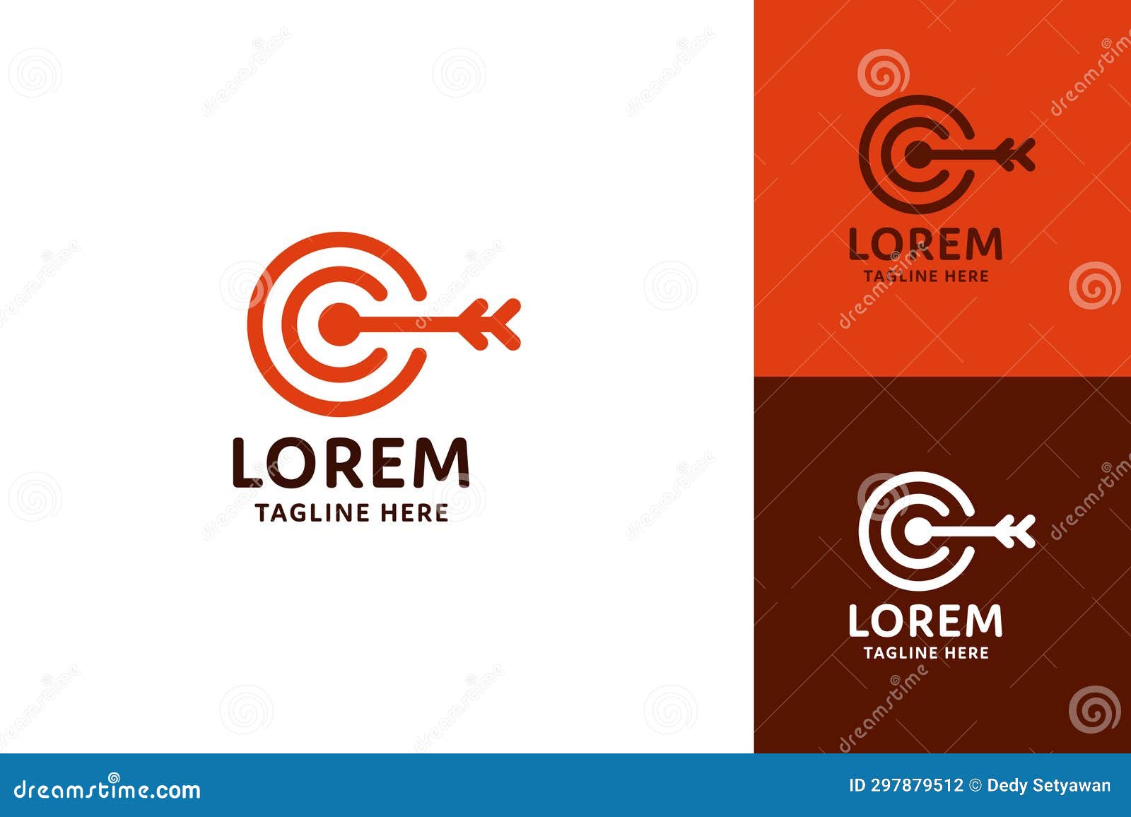 Arrow logo on target stock vector. Illustration of isolated - 297879512