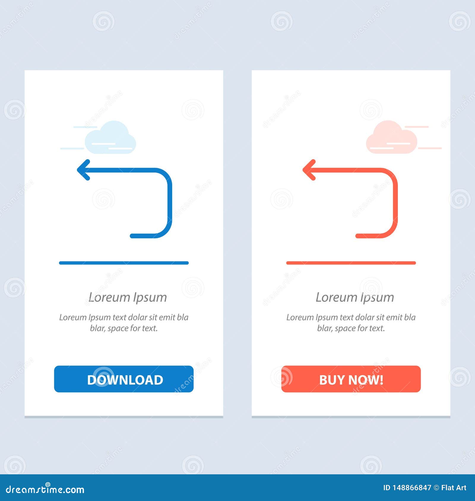 Arrow, Loop, Loop Arrow, Back Blue and Red Download and Buy Now Web ...