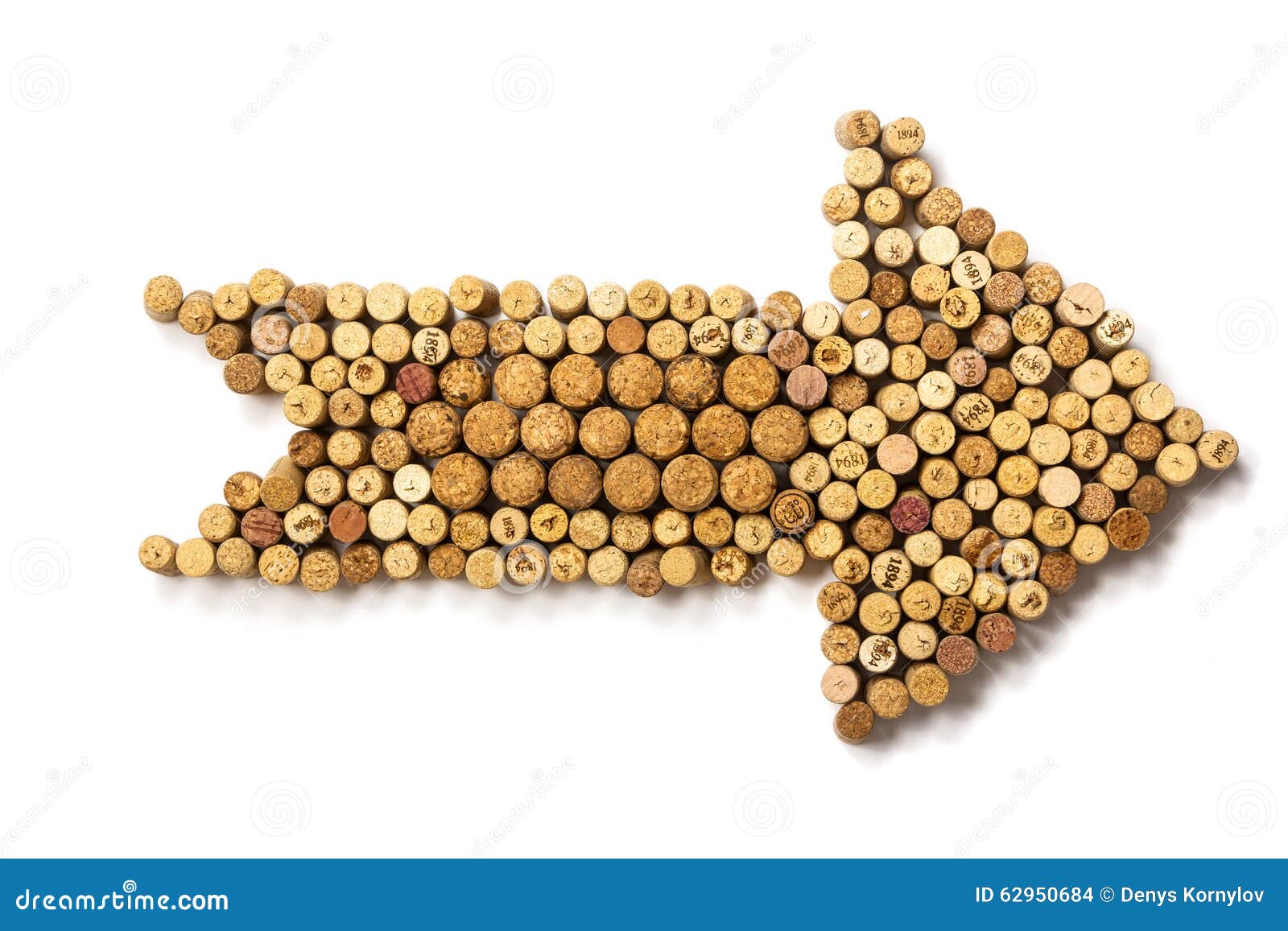 Arrow Made of Used Wine Corks Stock Photo - Image of bordeaux, drink ...