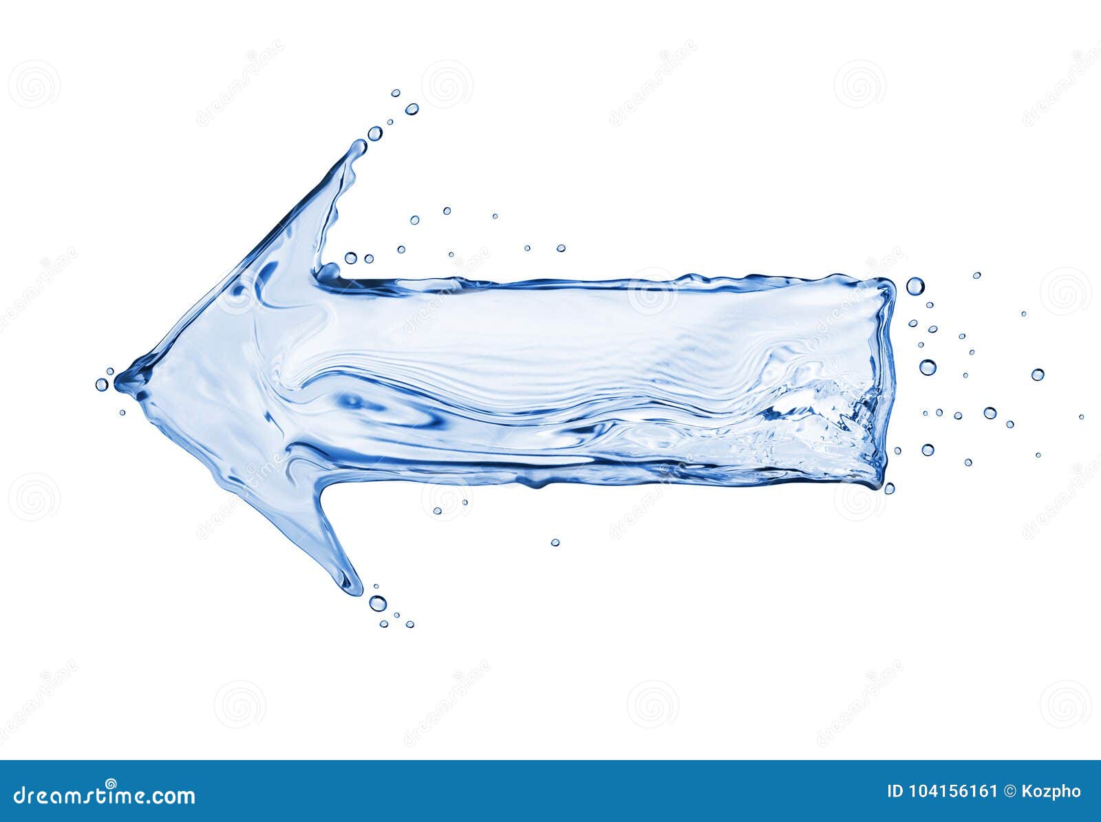 Red Arrow Made Of A Splash Of Paint, Isolated On White Royalty-Free ...