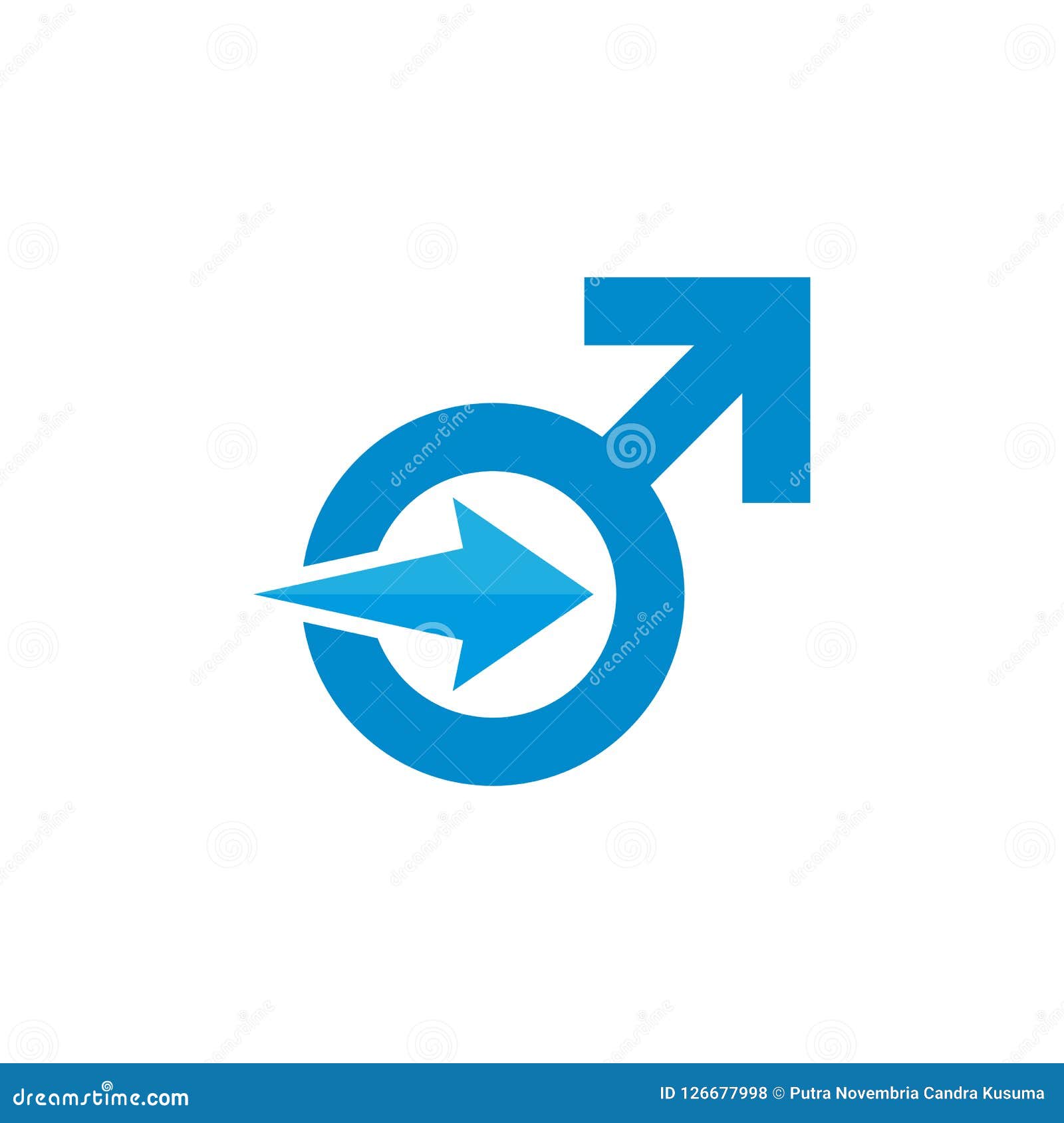 Arrow Male Man Logo Icon Design Stock Vector - Illustration of idea ...
