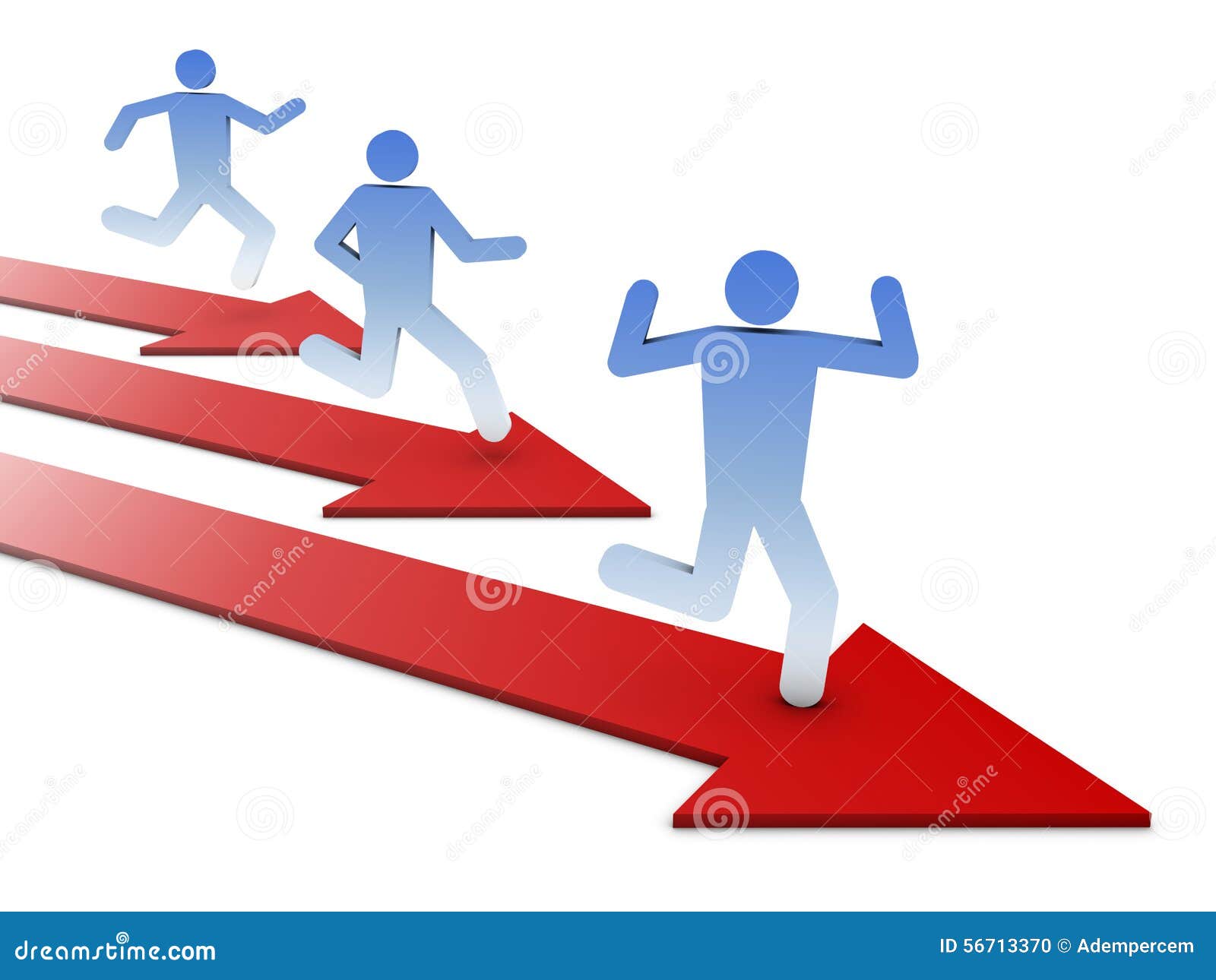 Arrow and man stock illustration. Illustration of champion - 56713370