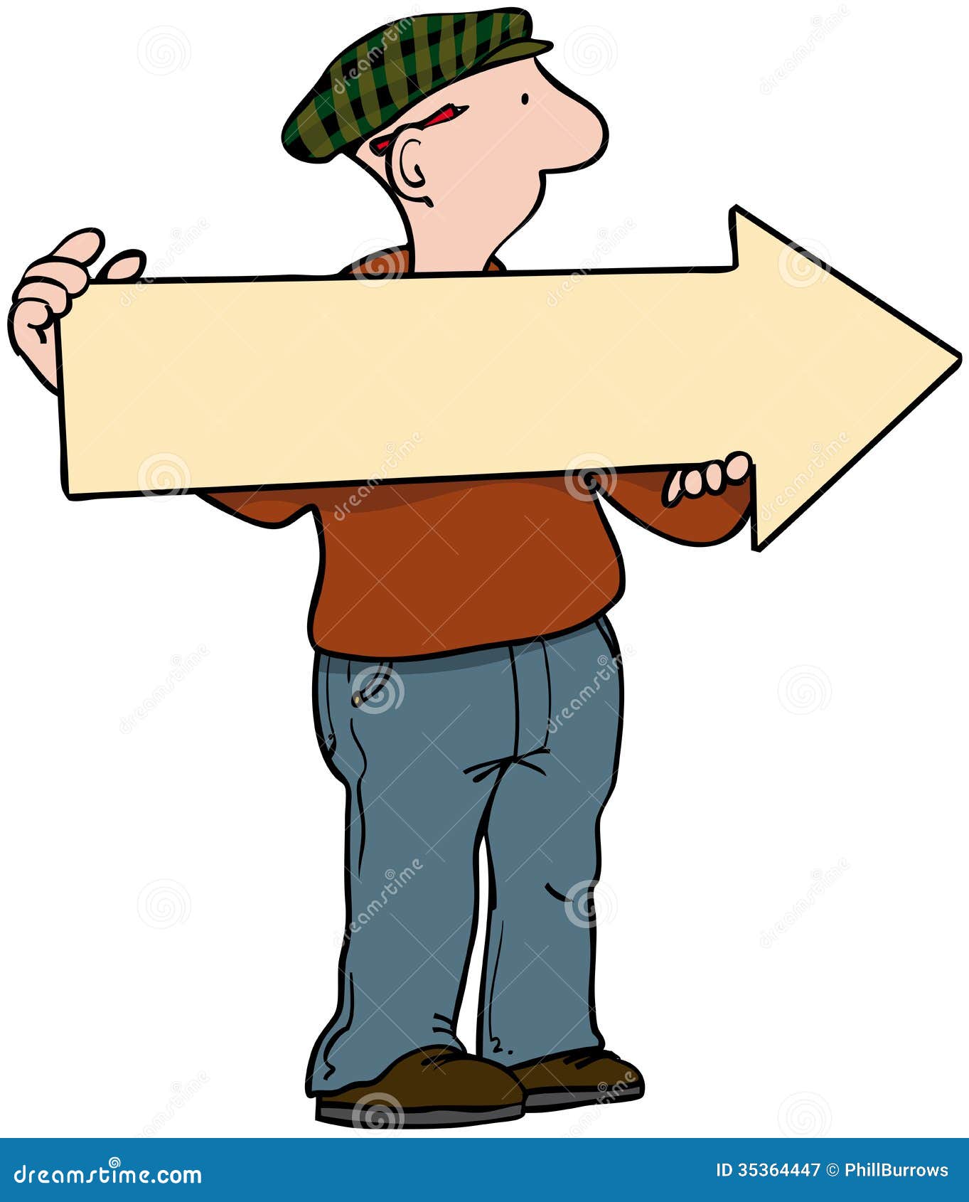 Man made pointer stock vector. Illustration of assembling - 35364447