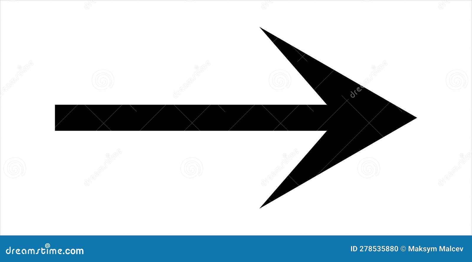 Arrow Mark Icon. Black Arrow Sign. Vector Isolated on Background. Stock ...