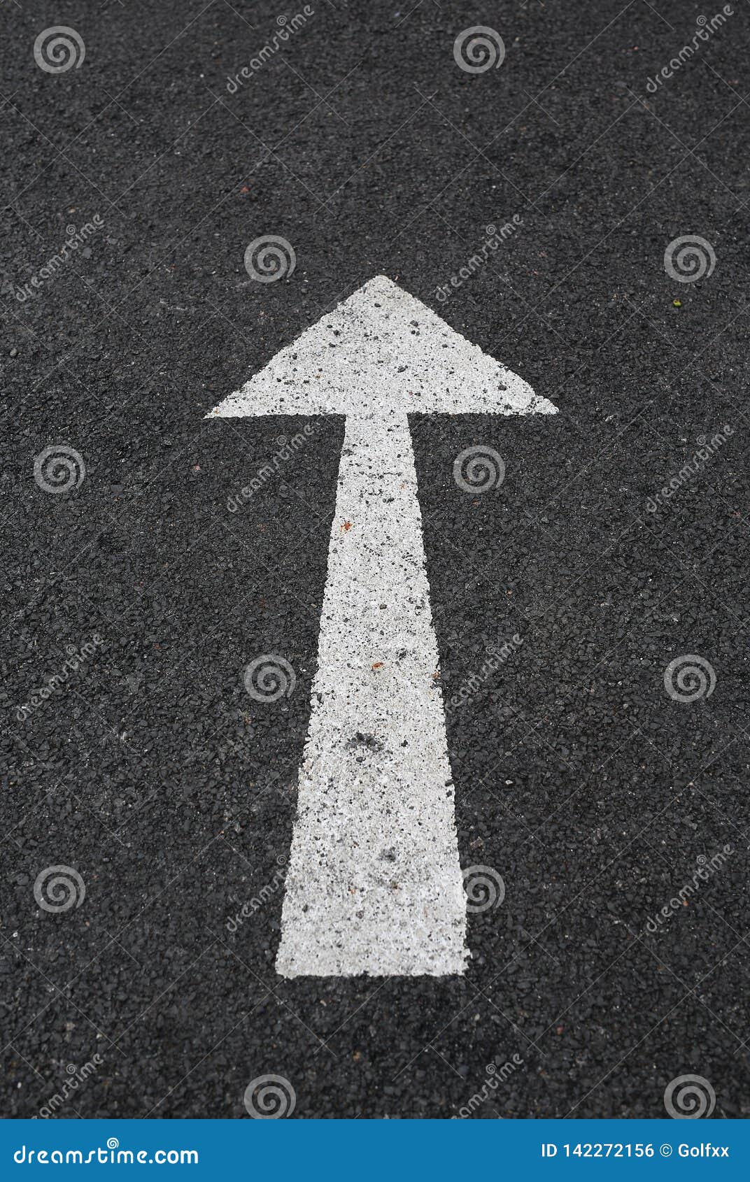 Arrow Marking Sign on a Road Stock Photo - Image of lane, concept ...