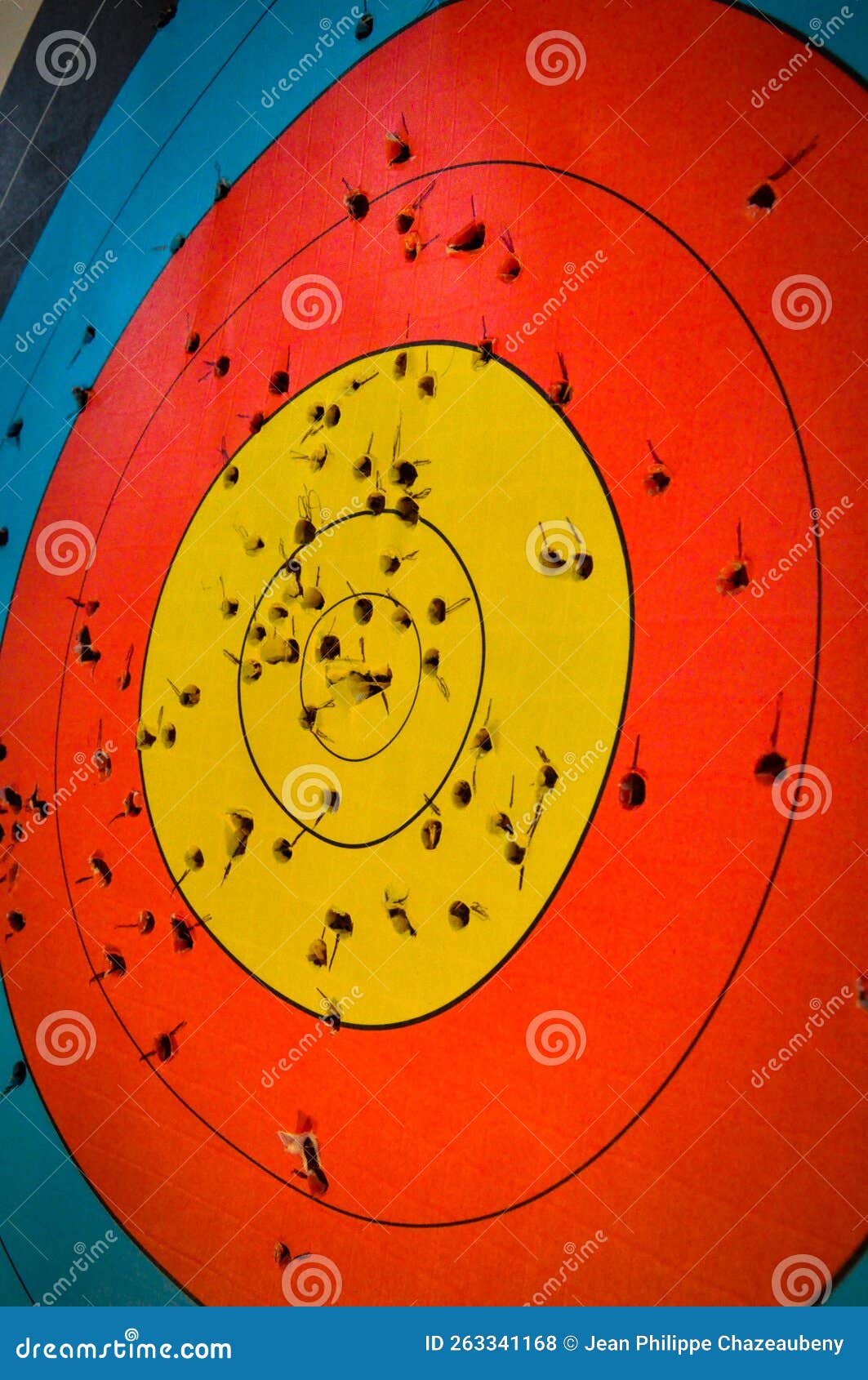 Archery Contest Target Coat of Arms Arrows Archer Stock Photo - Image ...