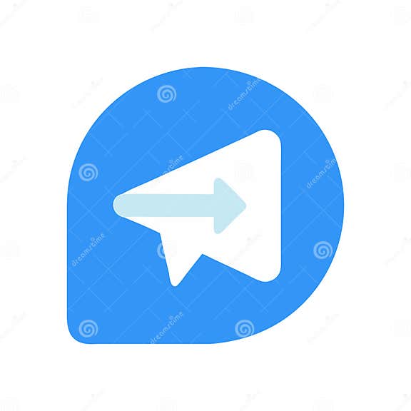 Arrow Messaging Icon for Communication Stock Vector - Illustration of ...
