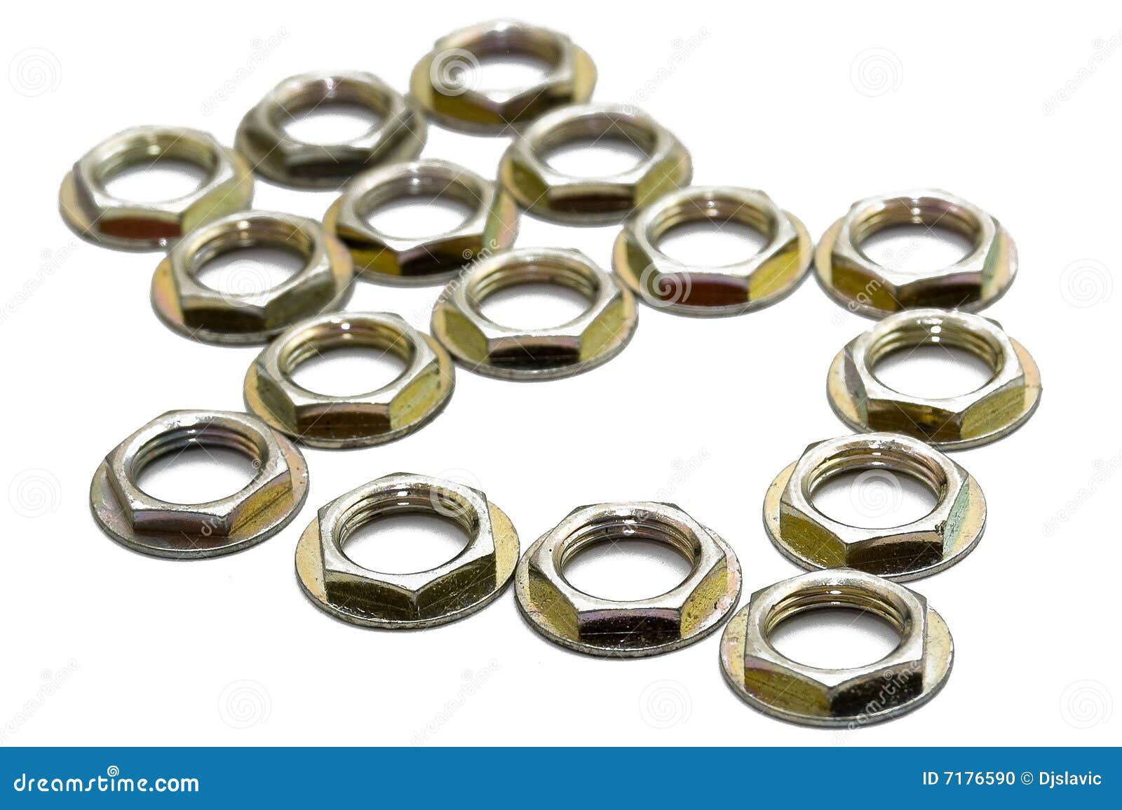 Arrow from metalic nuts stock photo. Image of connect - 7176590