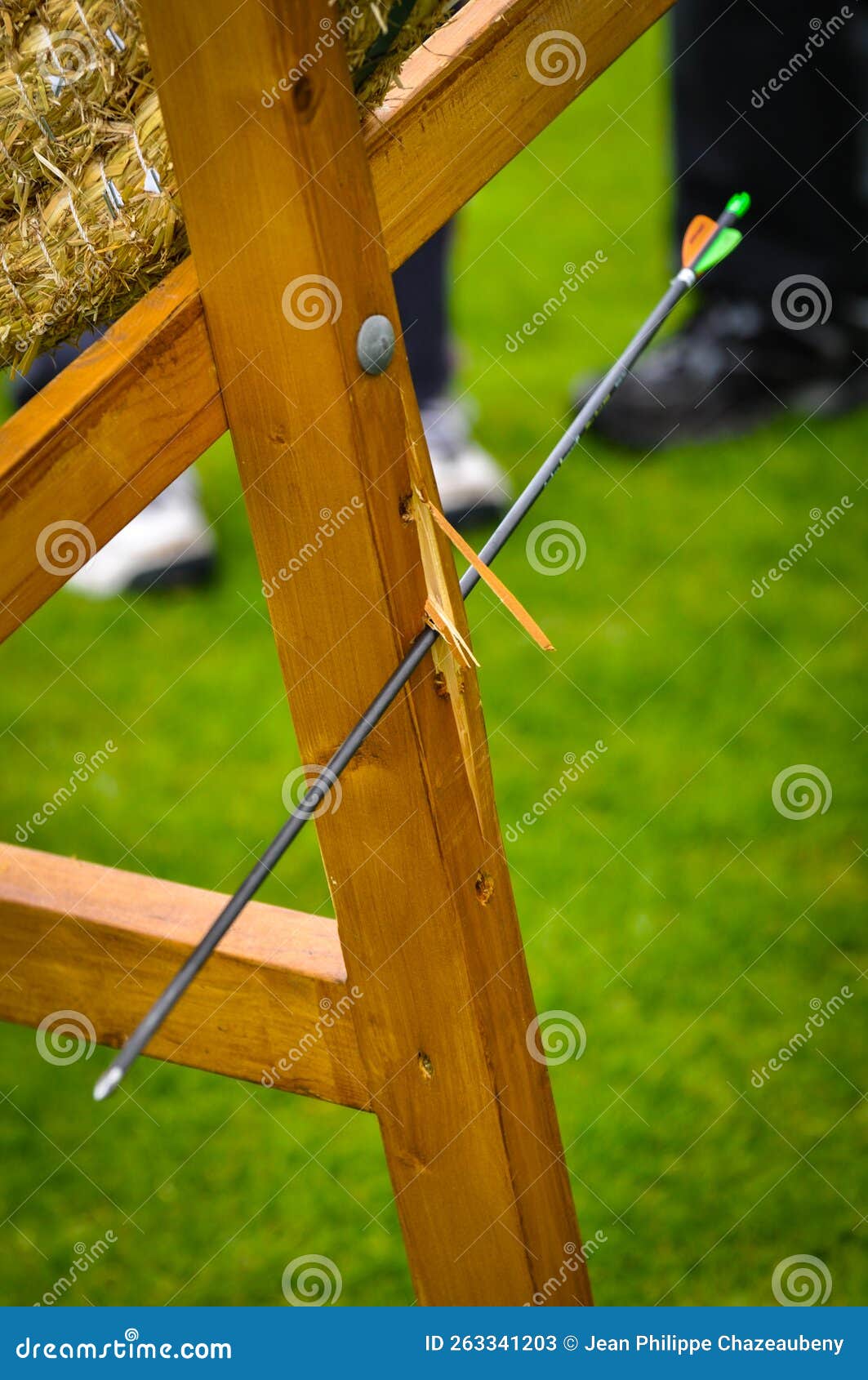 Archery Contest Arrow Bow Target Missed Stock Image - Image of ...