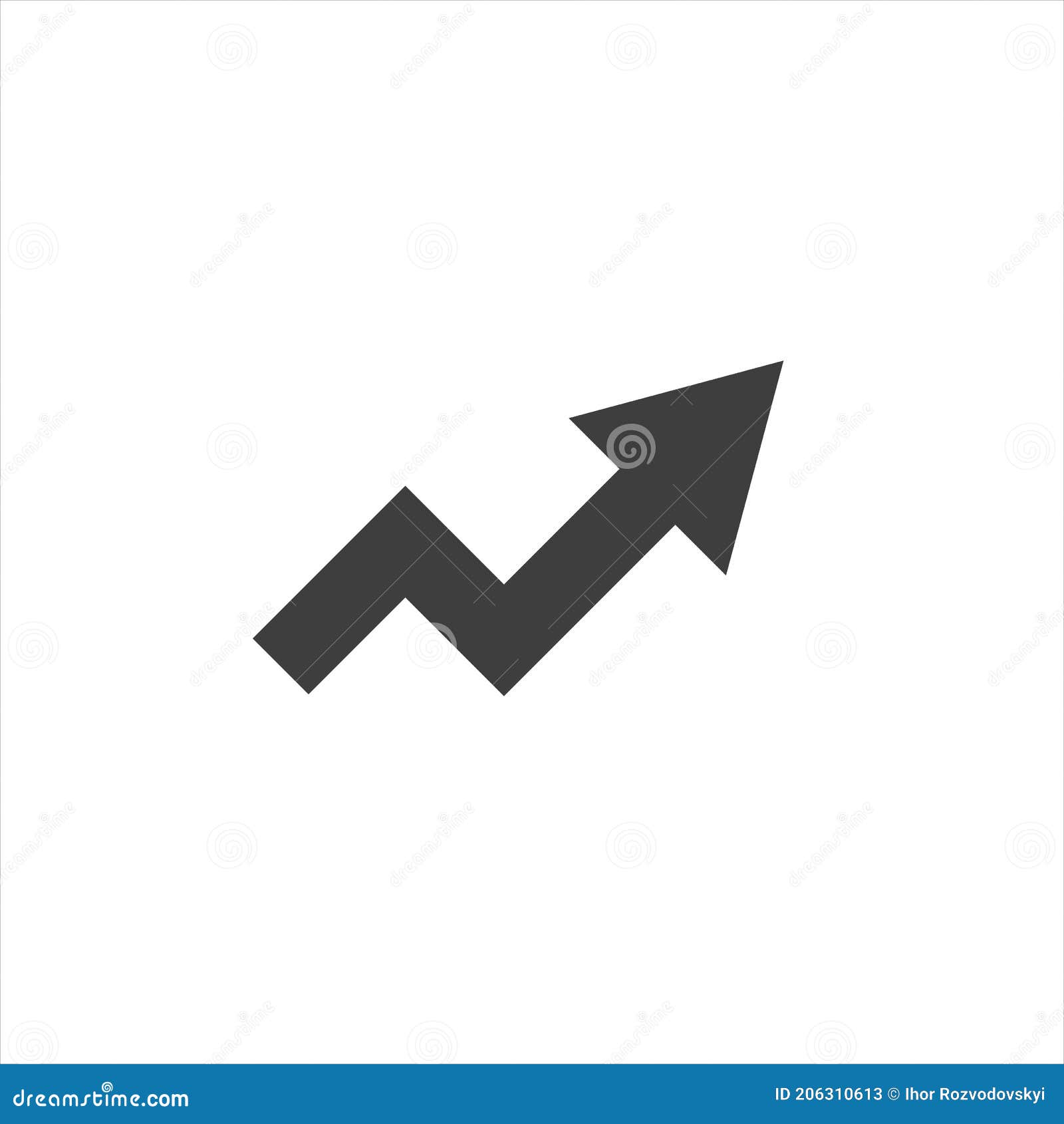Arrow Move Up Business Vector Background. Vector Stock Illustration ...